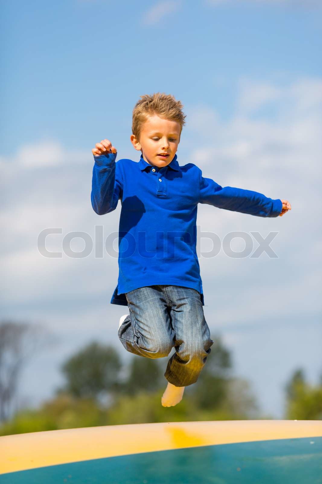 Jumping boy | Stock image | Colourbox