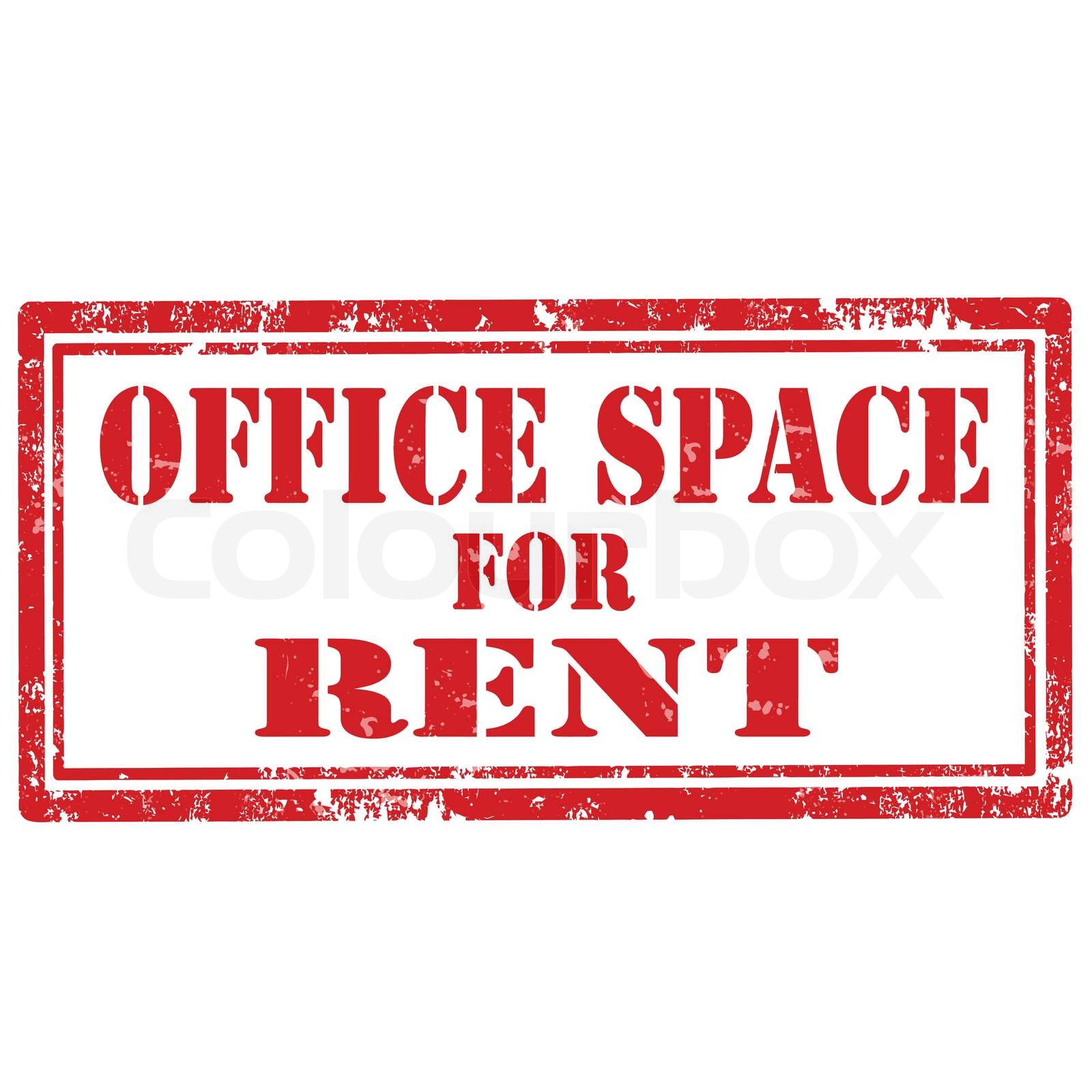 Office Space For Rent-stamp | Stock vector | Colourbox