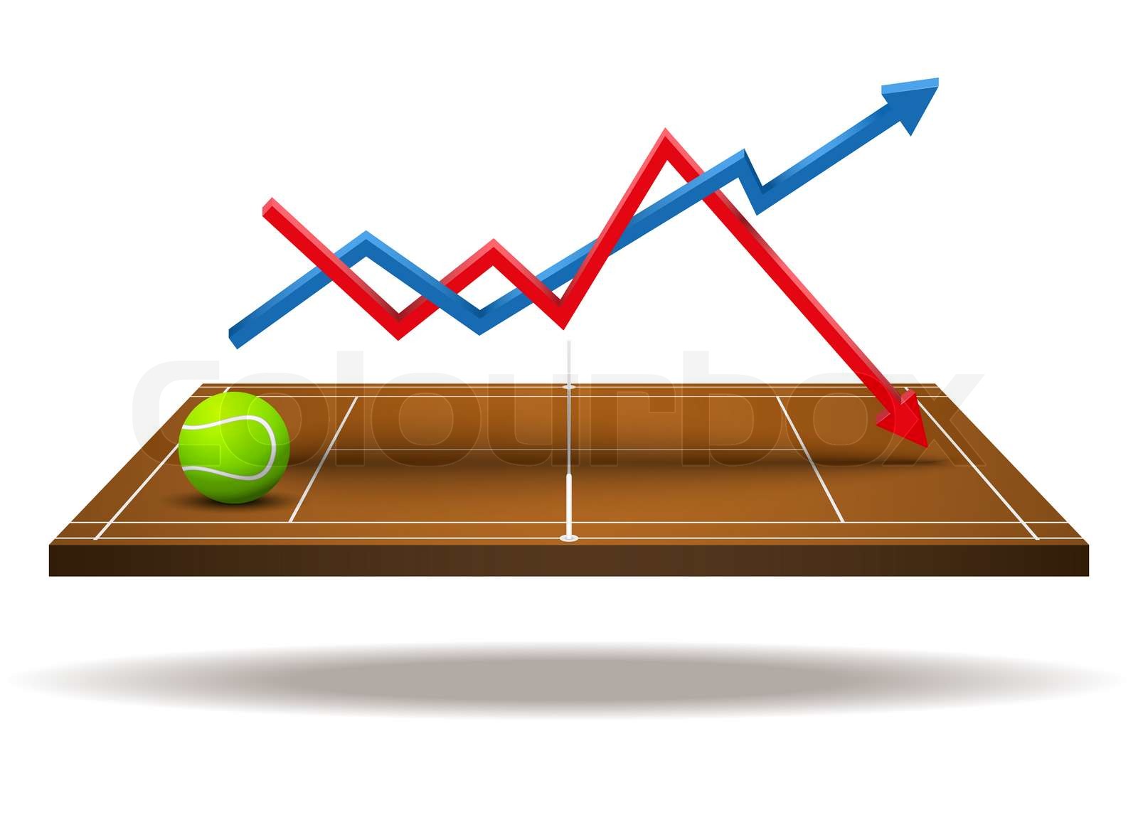 Konzept der Statistiken über tennis | Stock Bild | Colourbox