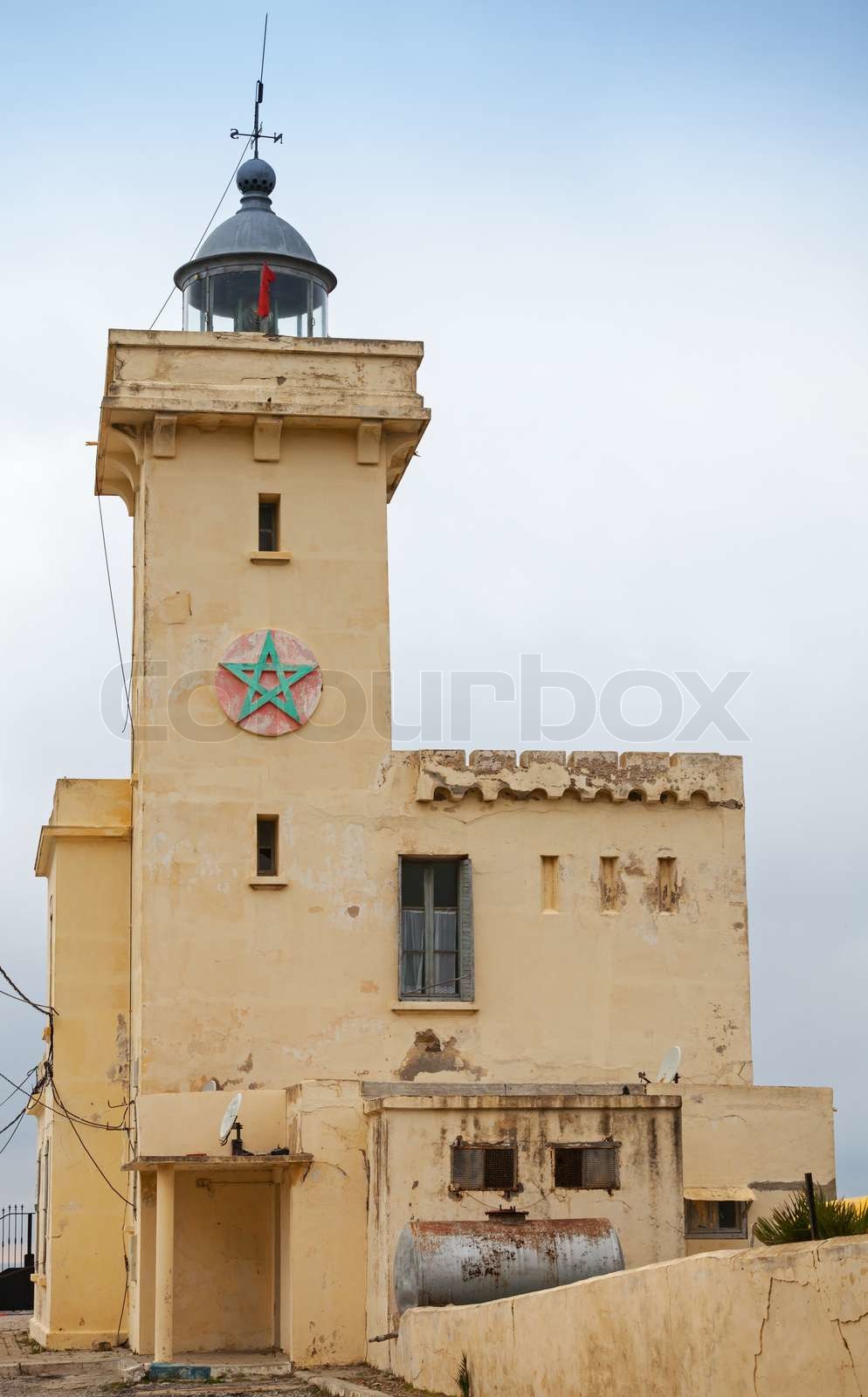 gelben Turm. Cap Malabata, Tanger, Marokko | Stock Bild | Colourbox