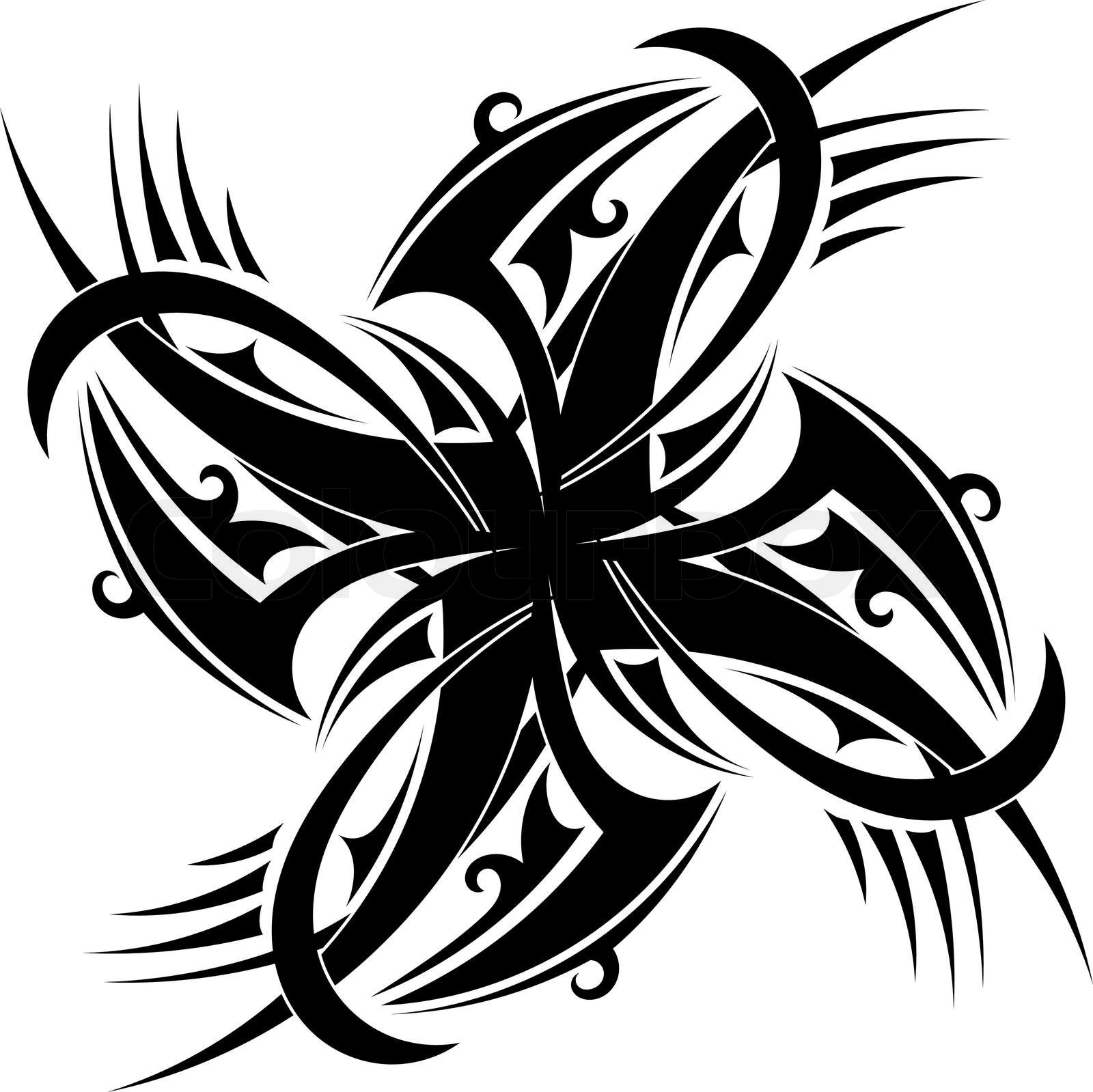 Round tattoo element | Stock vector | Colourbox