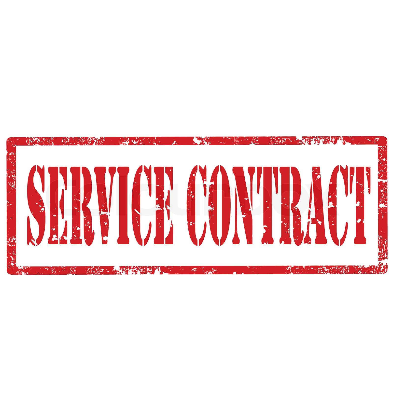 Service Contract-stamp | Stock vector | Colourbox