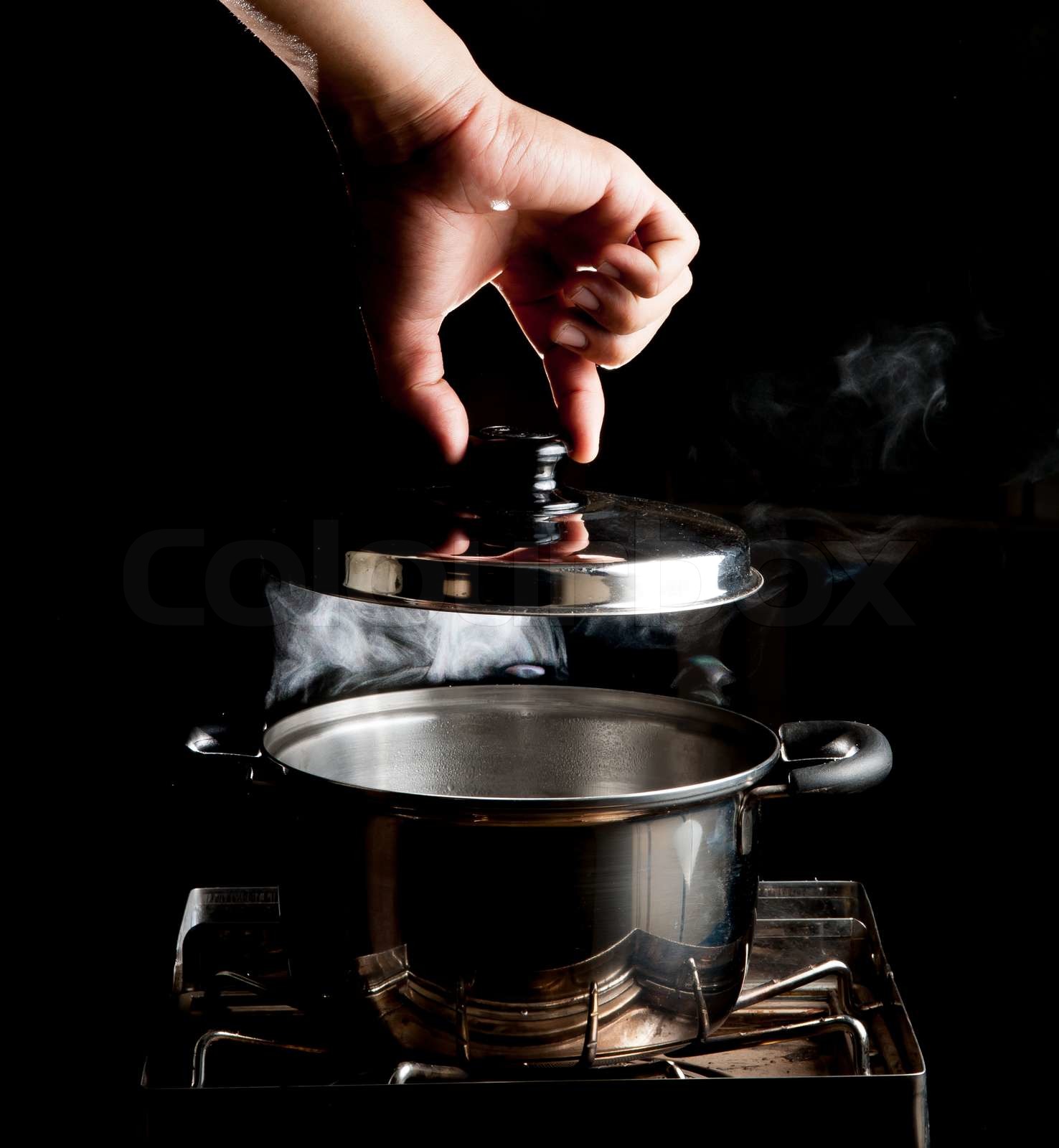 Cooking in the pot | Stock image | Colourbox