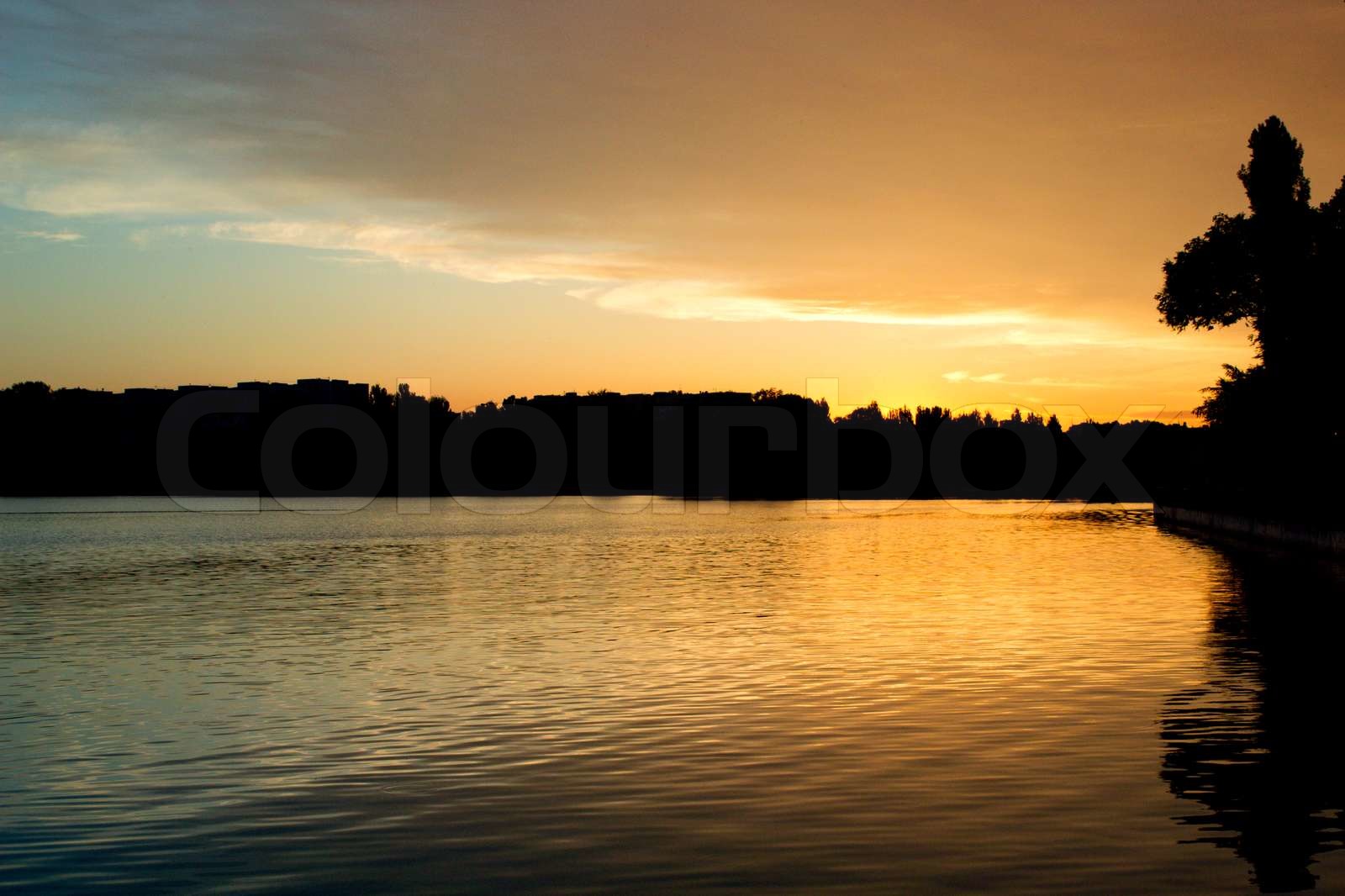 horizontal sunset | Stock image | Colourbox