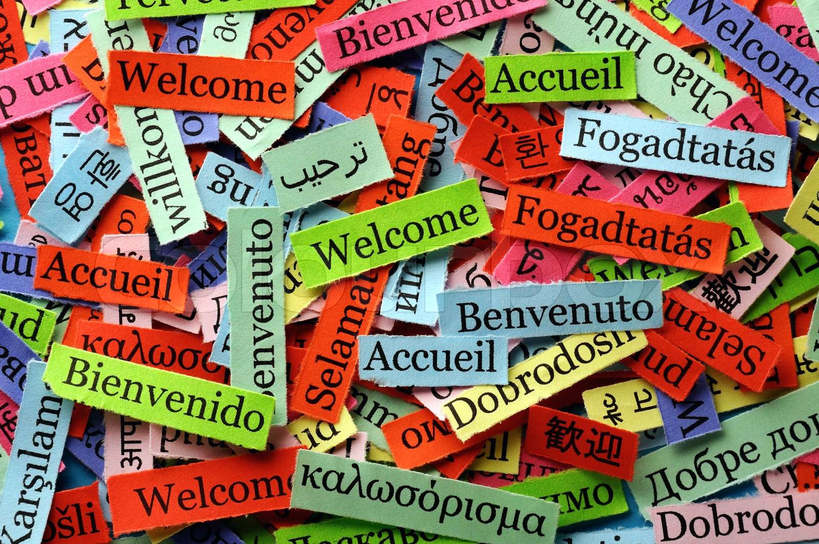 welcome collage | Stock image | Colourbox