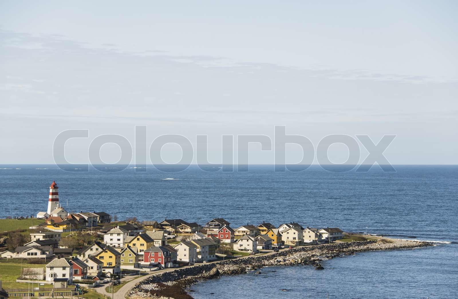 Village by the ocean | Stock image | Colourbox