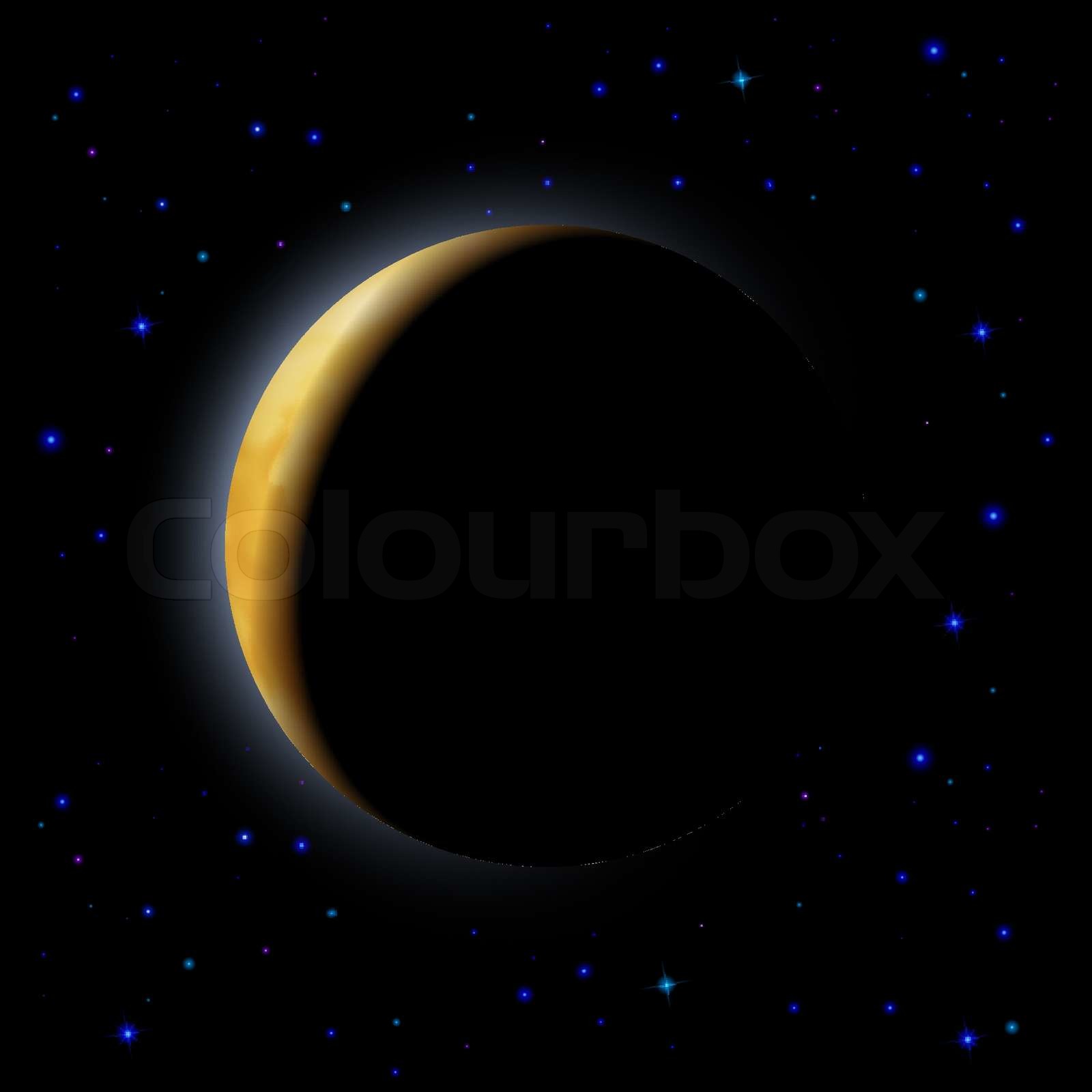 Eclipse of the moon | Stock vector | Colourbox