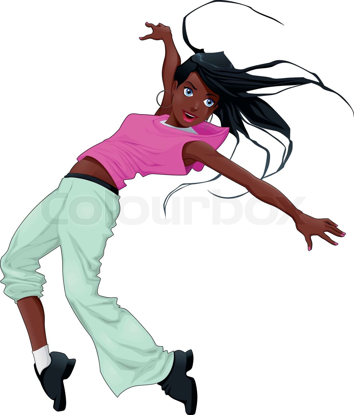 Funny breakdancer. | Stock vector | Colourbox