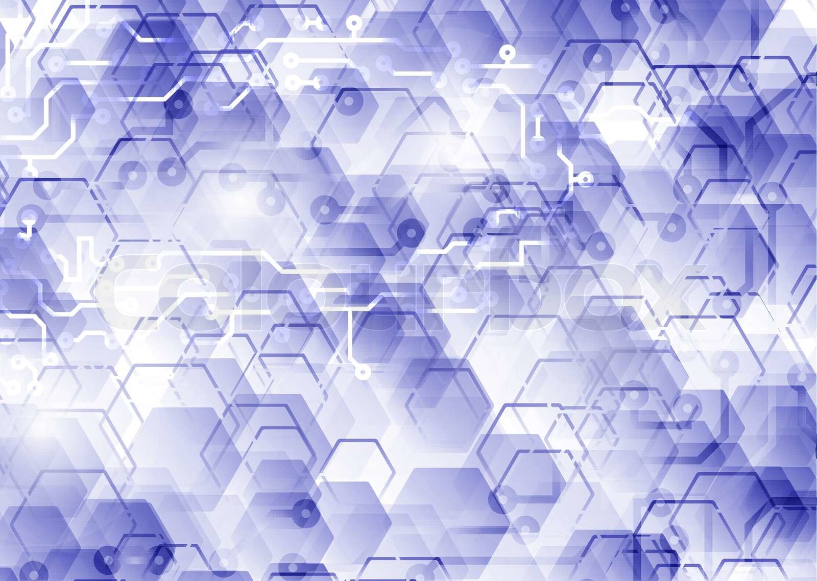 Background in PCB-layout style | Stock vector | Colourbox