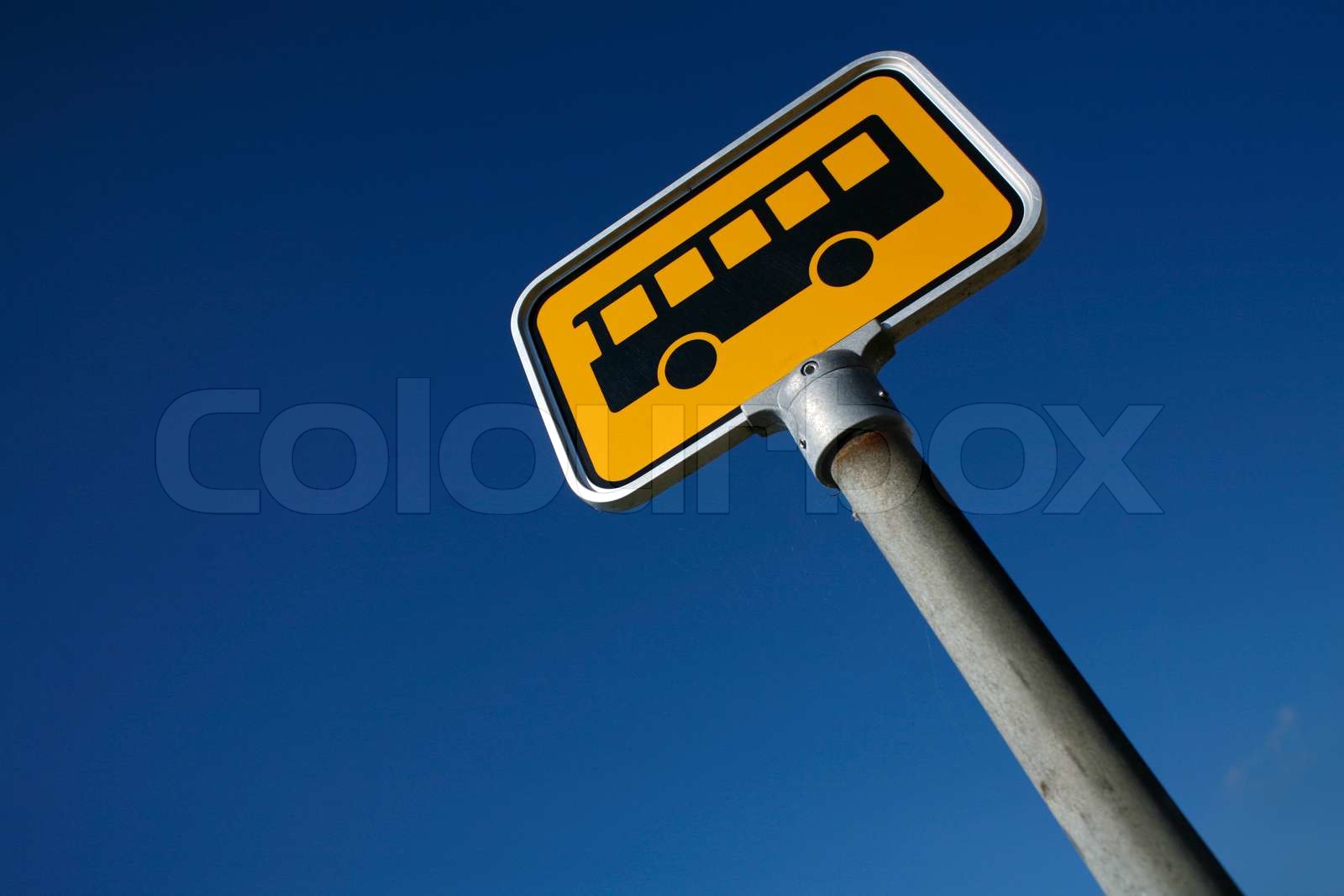Bus stop sign | Stock image | Colourbox