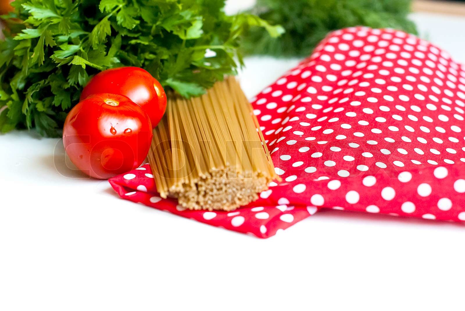 Spaghetti, | Stock Bild | Colourbox
