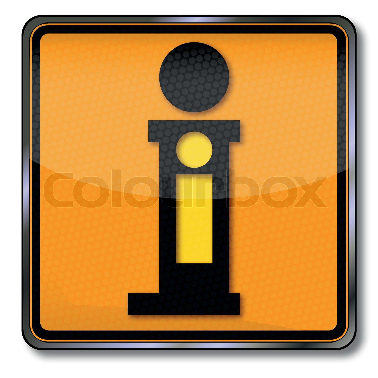 Schild mit Information | Stock-Vektor | Colourbox