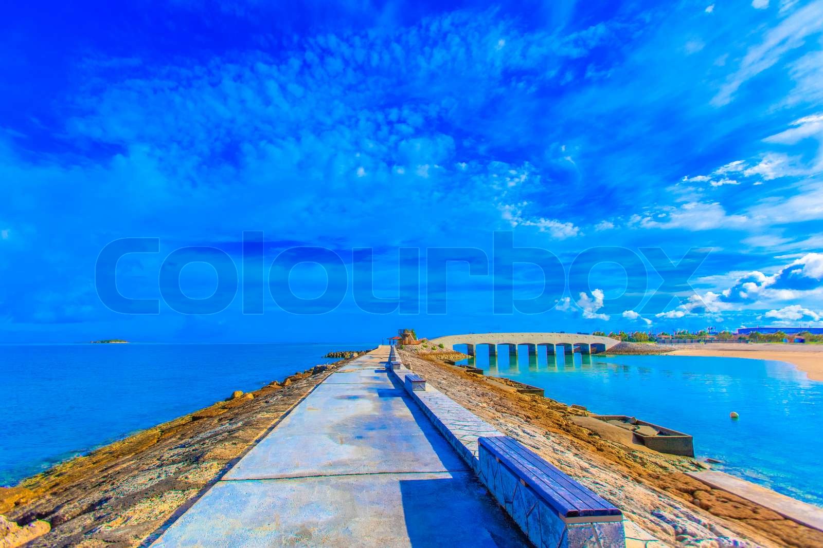 blaues Meer und Himmel | Stock Bild | Colourbox