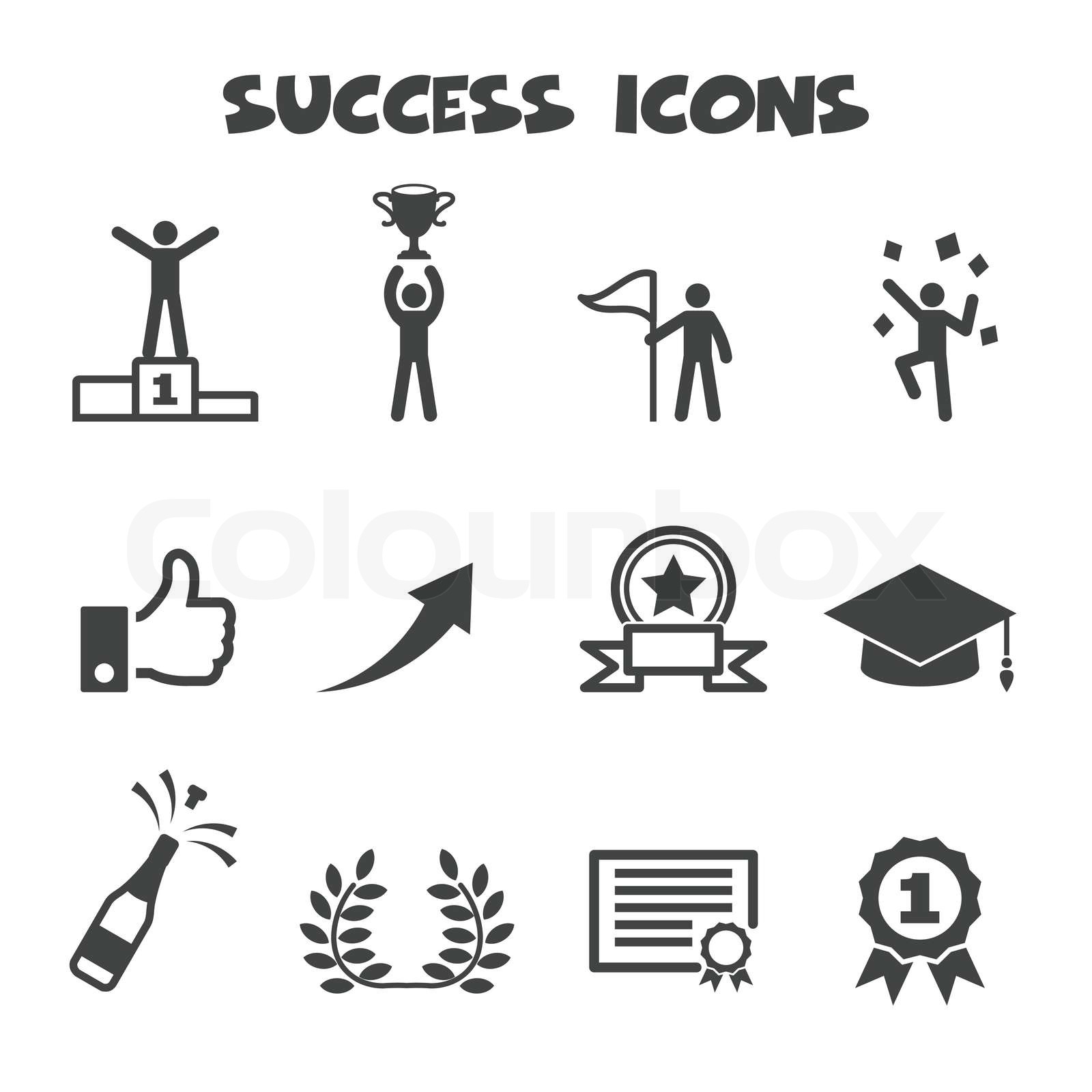 success icons | Stock vector | Colourbox