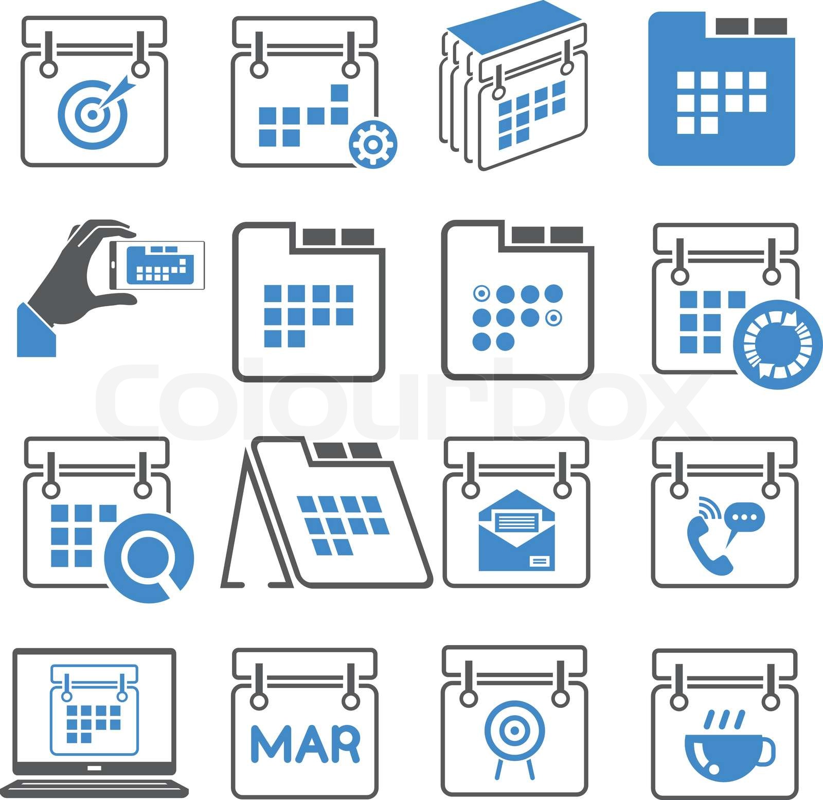 piktogramm, agenda, abstrakt | Stock-Vektor | Colourbox