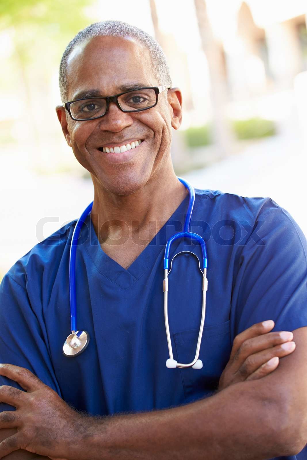 Outdoor Portrait Male Nurse | Stock image | Colourbox