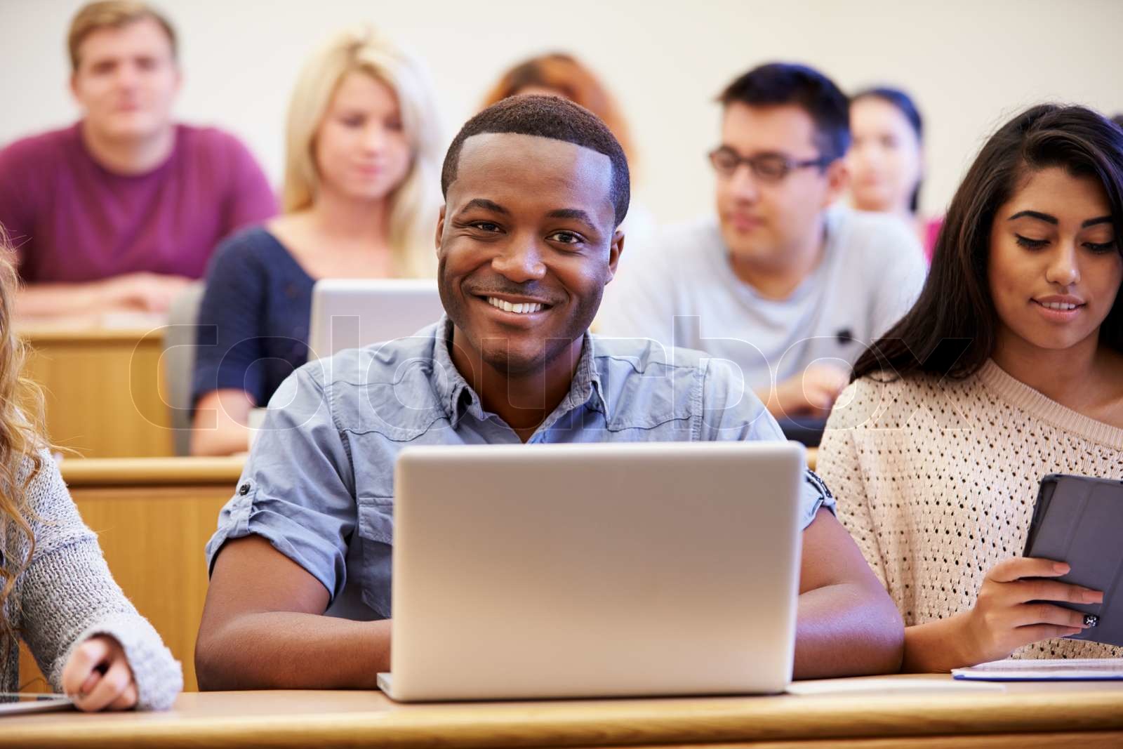 universitet, student, computer | Stock foto | Colourbox