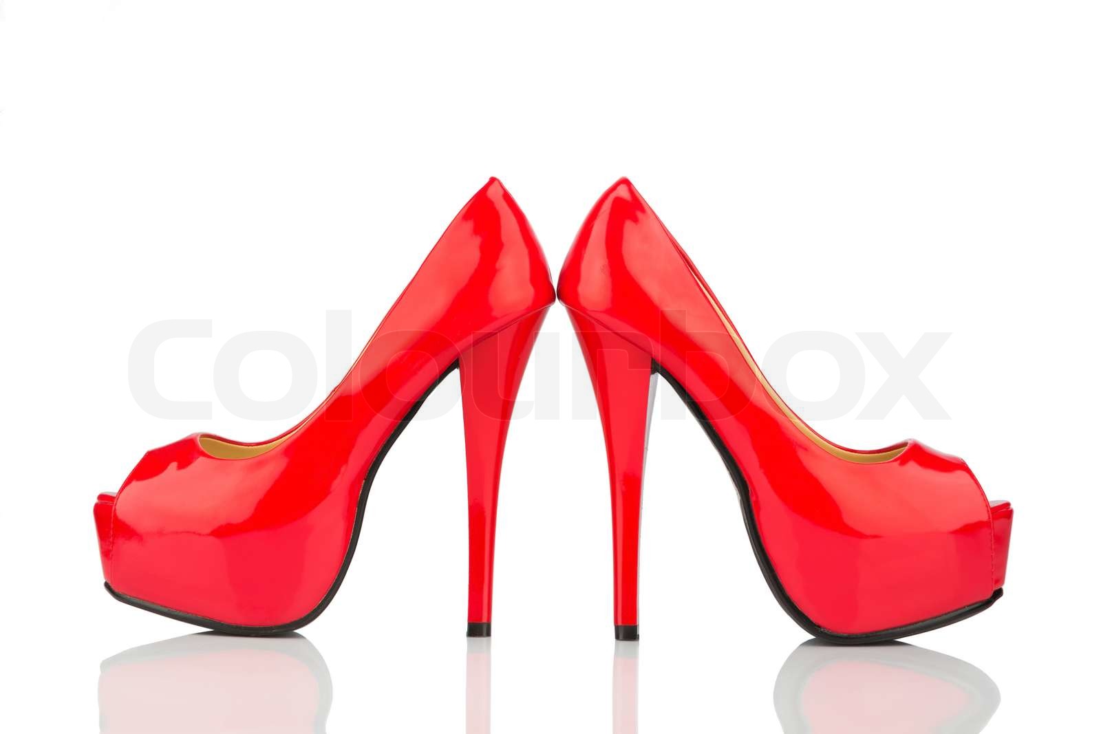 Rote Pumps | Stock Bild | Colourbox