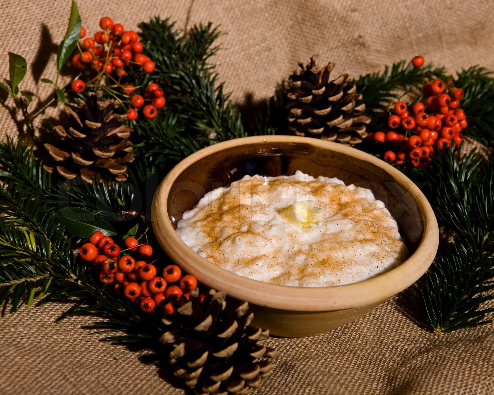 jul, grød, ris | Stock foto | Colourbox