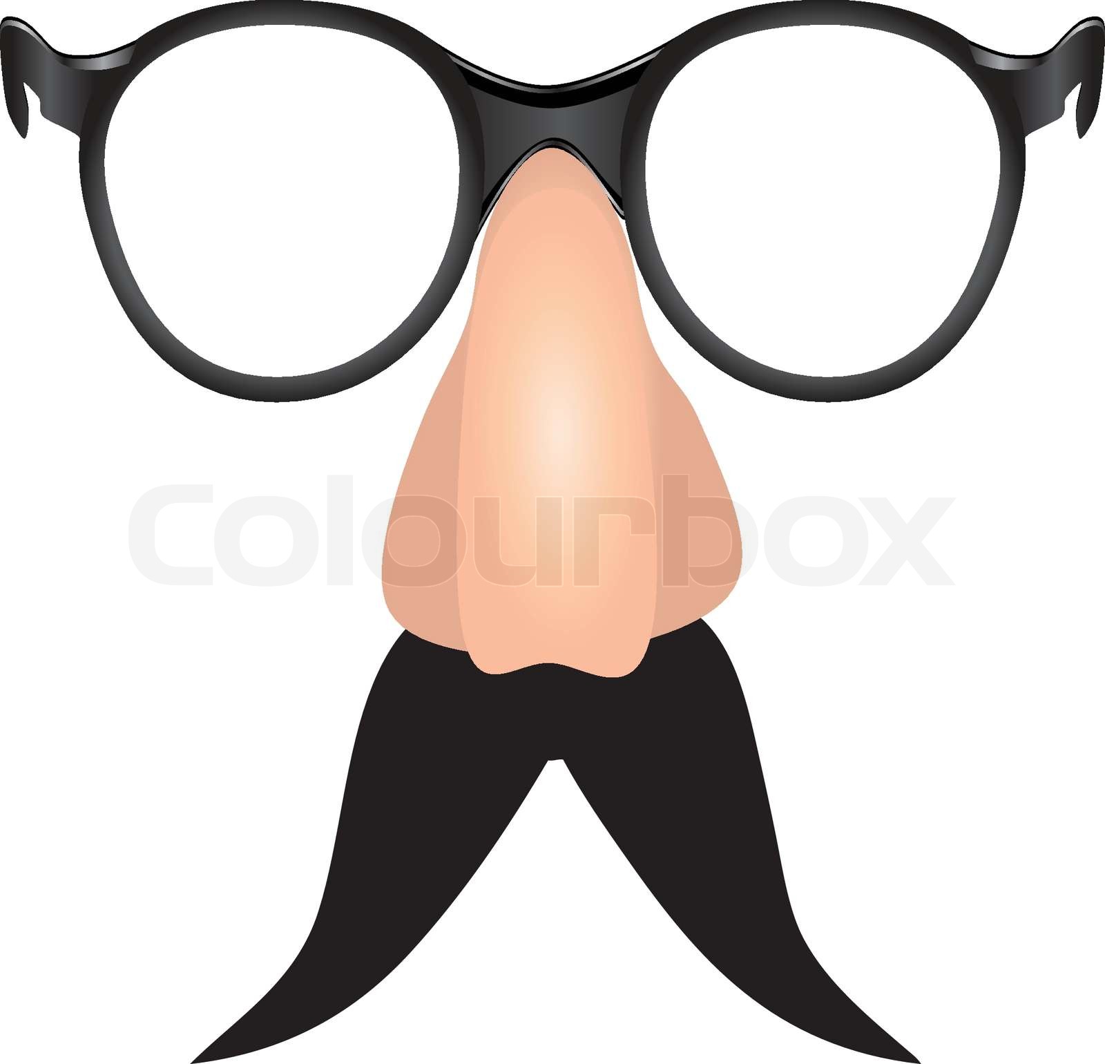Drooping mustache | Stock vector | Colourbox