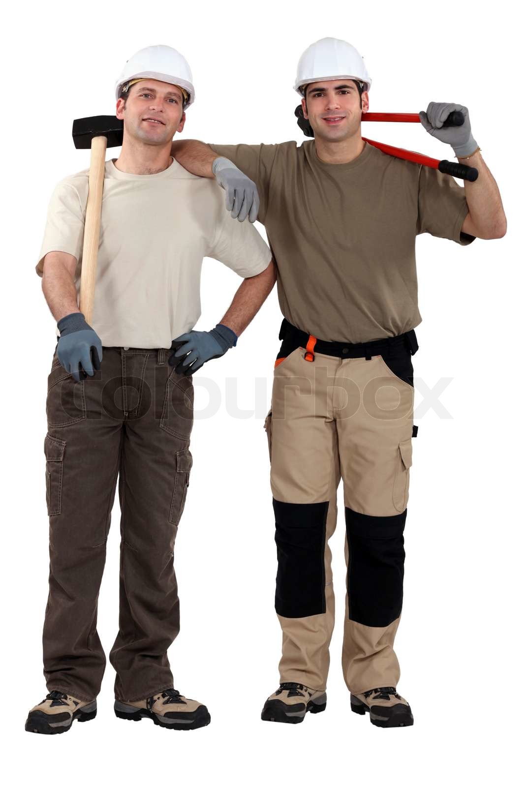 Duo von Handwerkern | Stock Bild | Colourbox
