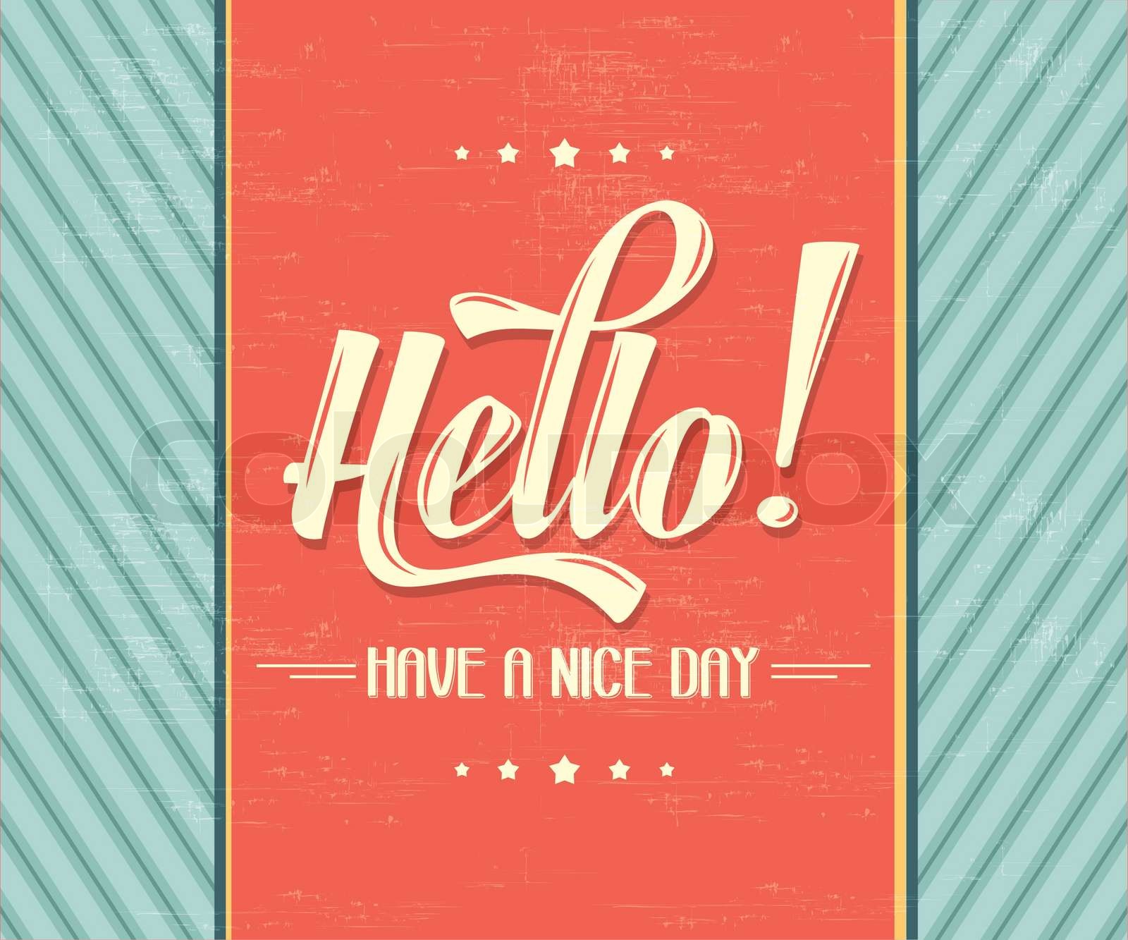 Calligraphic Writing "Hello" | Stock vector | Colourbox