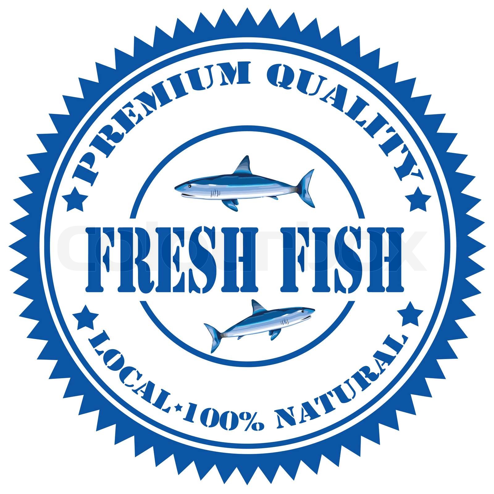 Fresh Fish-label | Stock vector | Colourbox