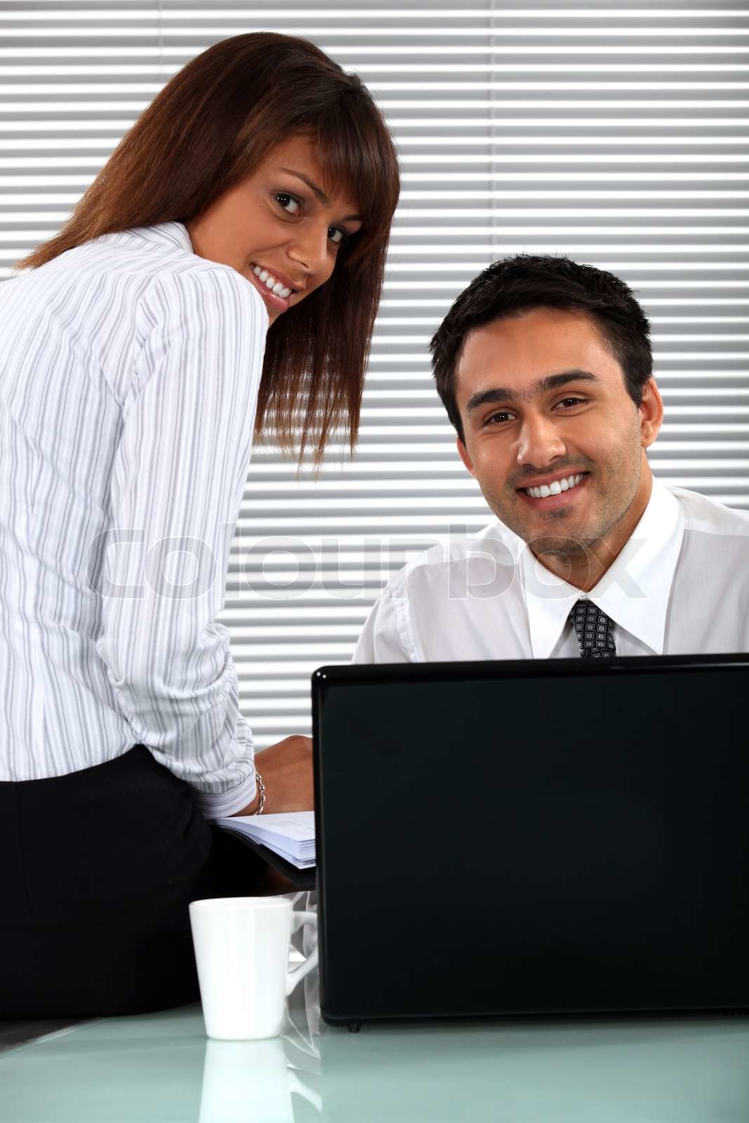 Coworkers at work. | Stock image | Colourbox