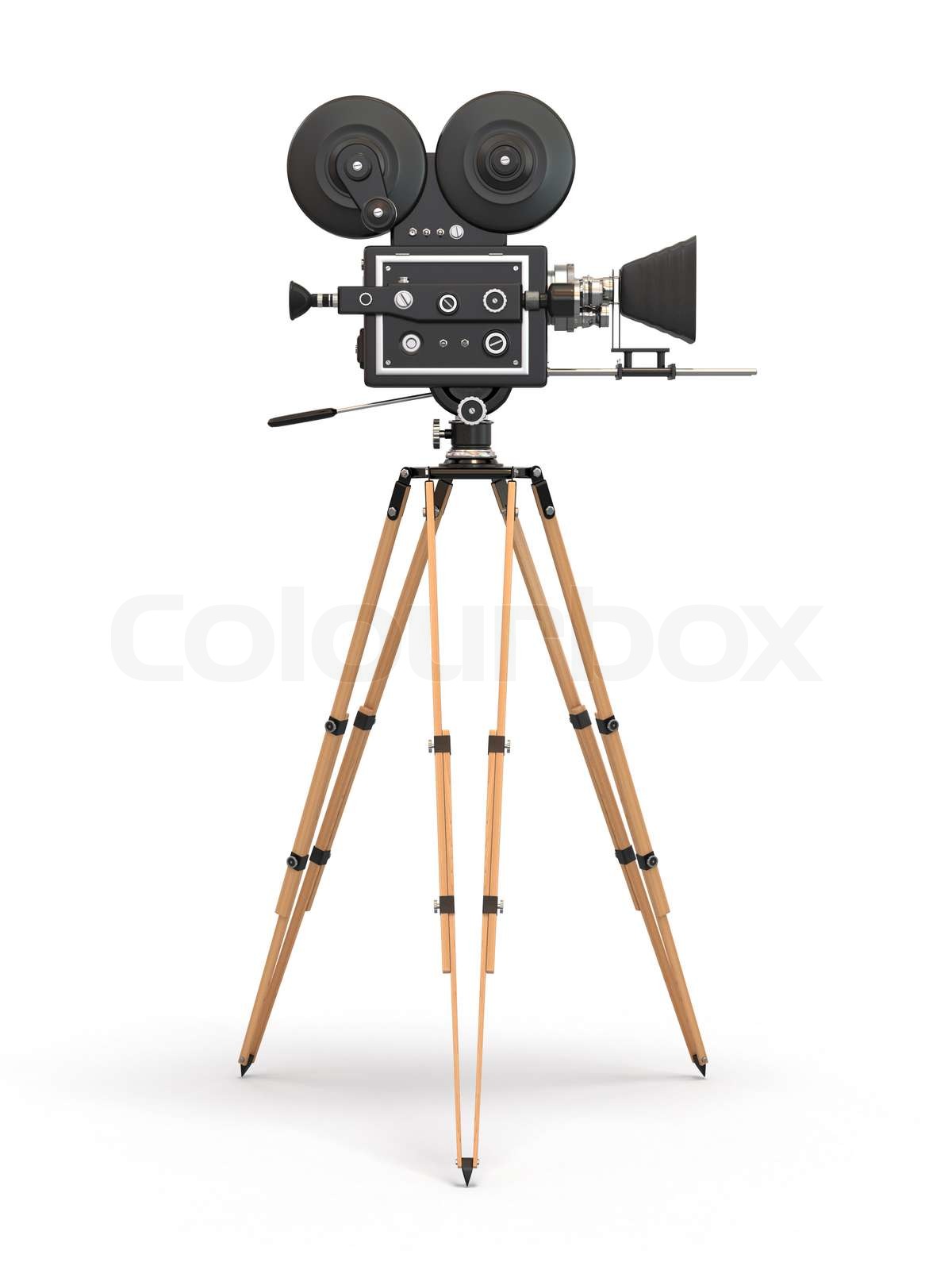 Vintage Filmkamera. 3D | Stock Bild | Colourbox