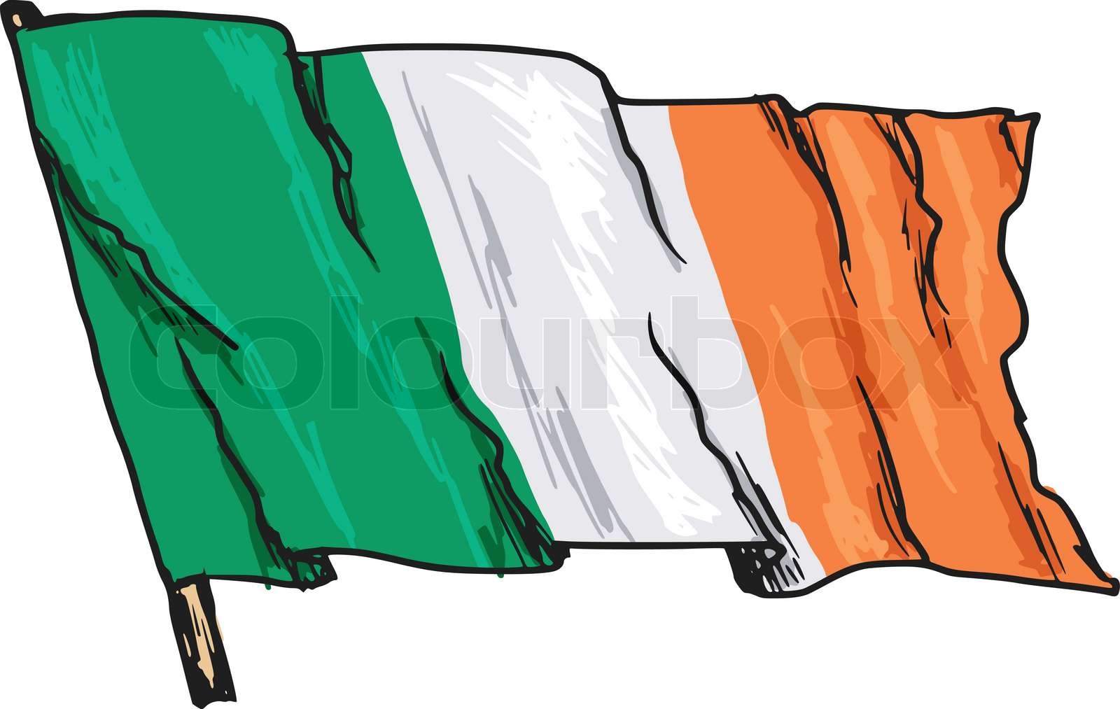 flag of Ireland | Stock vector | Colourbox