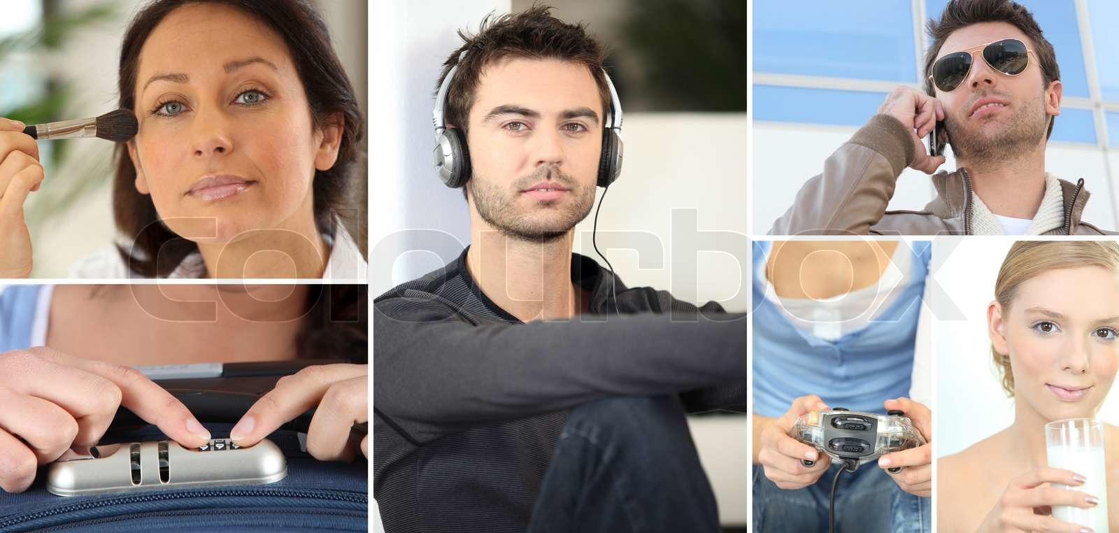 Daily Life Activities Stock Image Colourbox