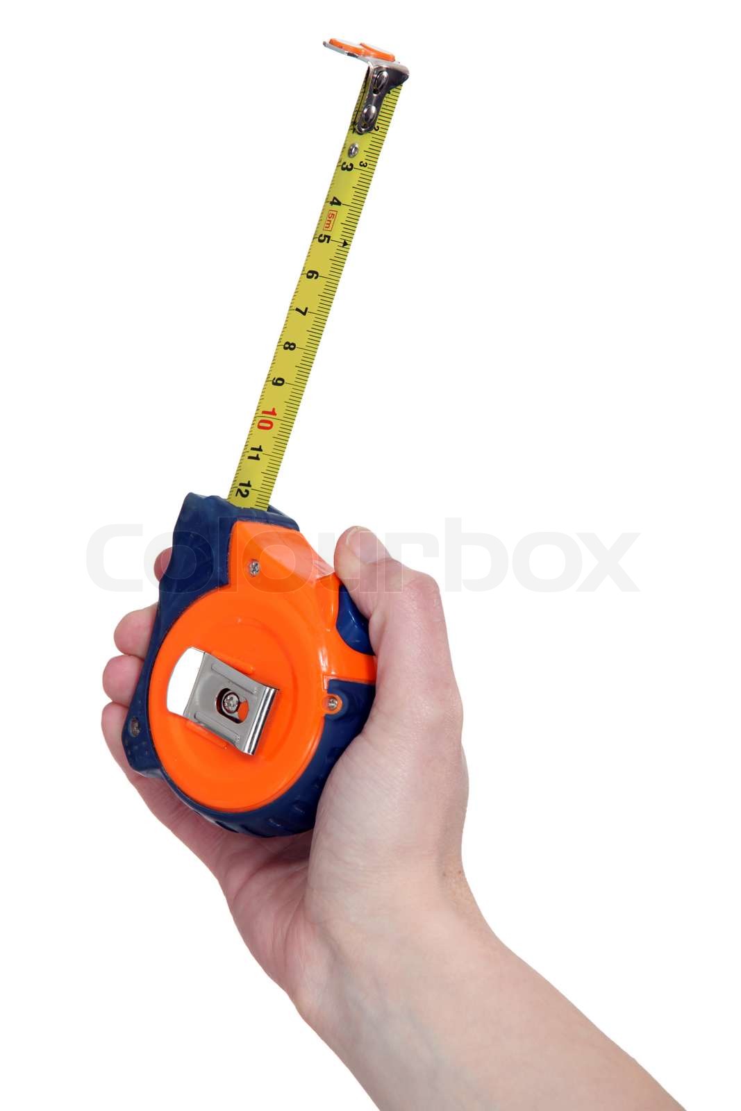 hand holding meter | Stock image | Colourbox