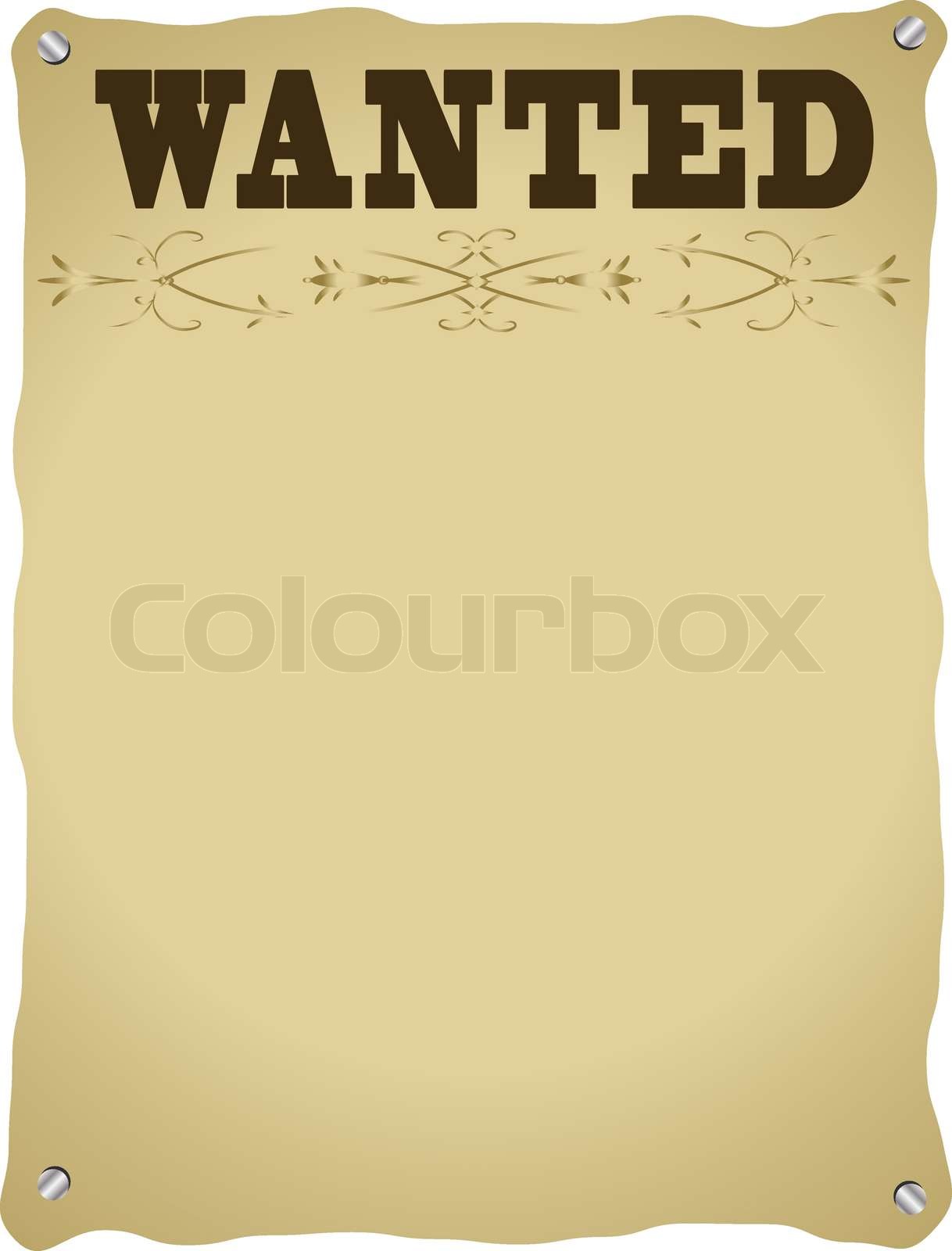 WANTED POSTER | Stock vector | Colourbox