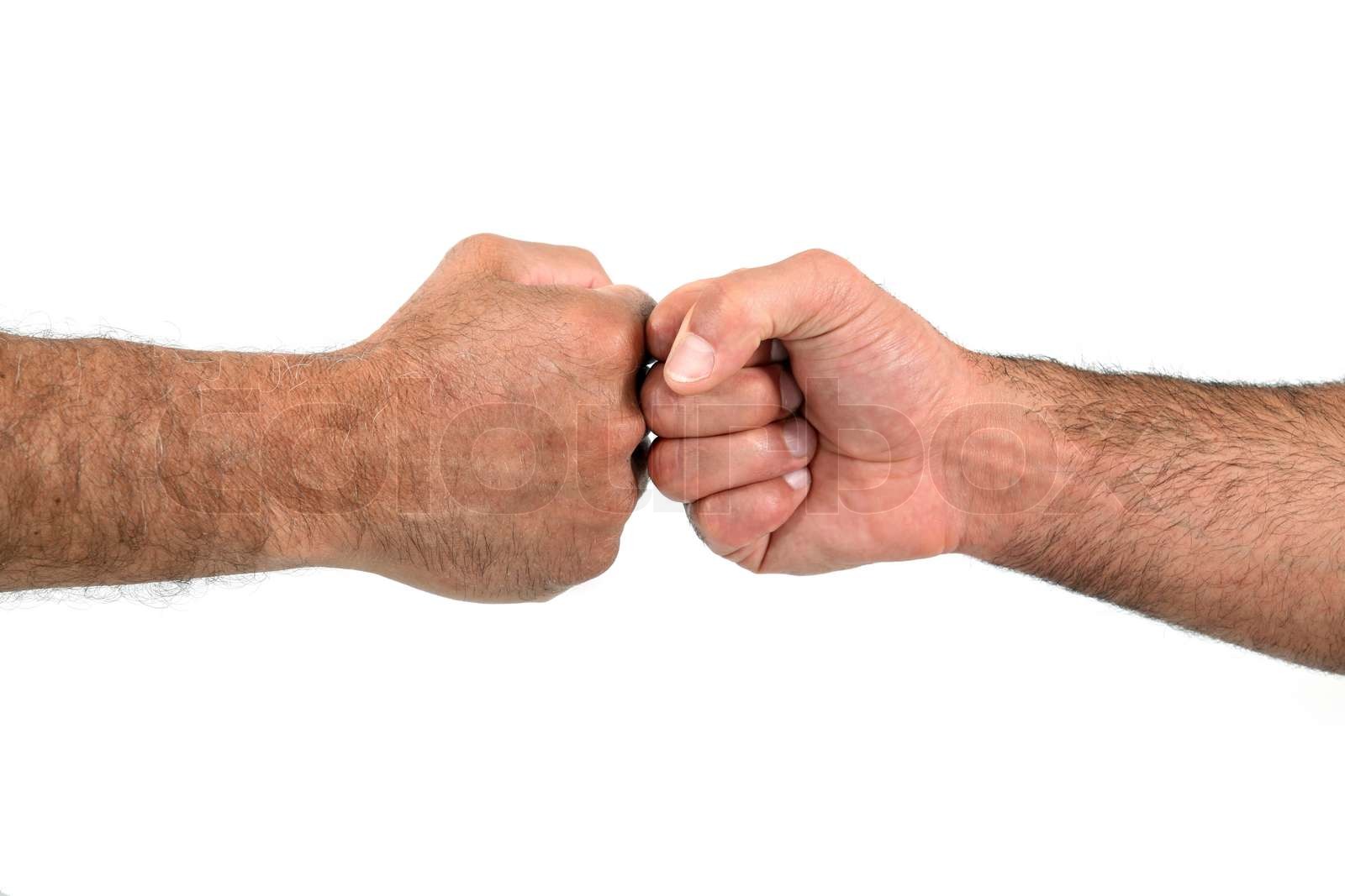 Fist against fist | Stock image | Colourbox