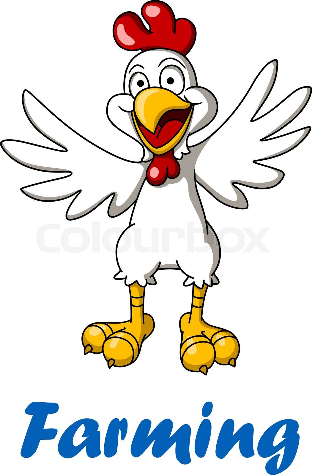 Cartoon-Hahn | Stock-Vektor | Colourbox