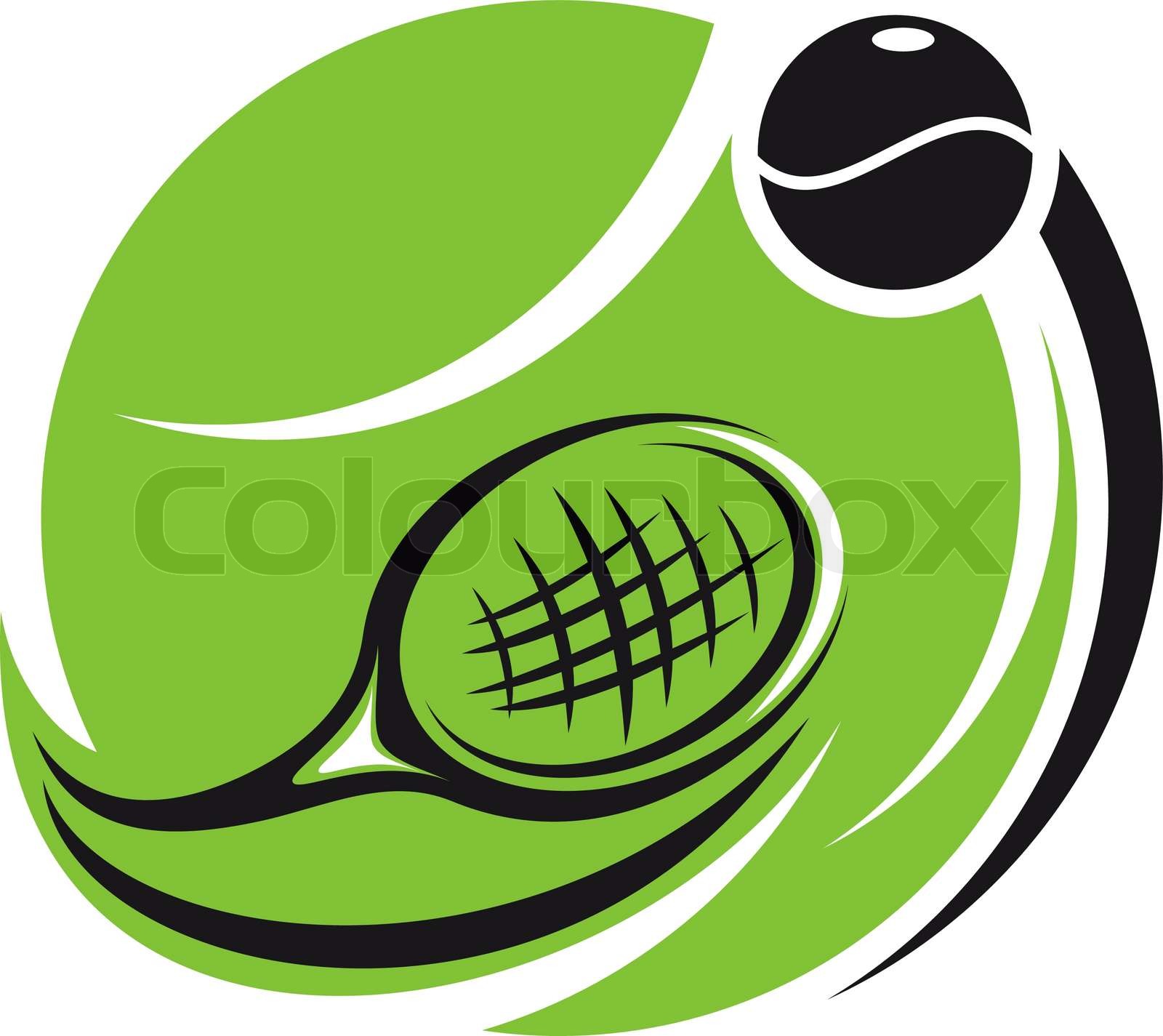 stilisierte Tennis-Symbol | Stock-Vektor | Colourbox