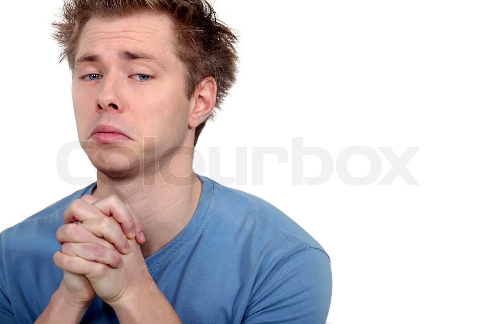 Man begging | Stock image | Colourbox