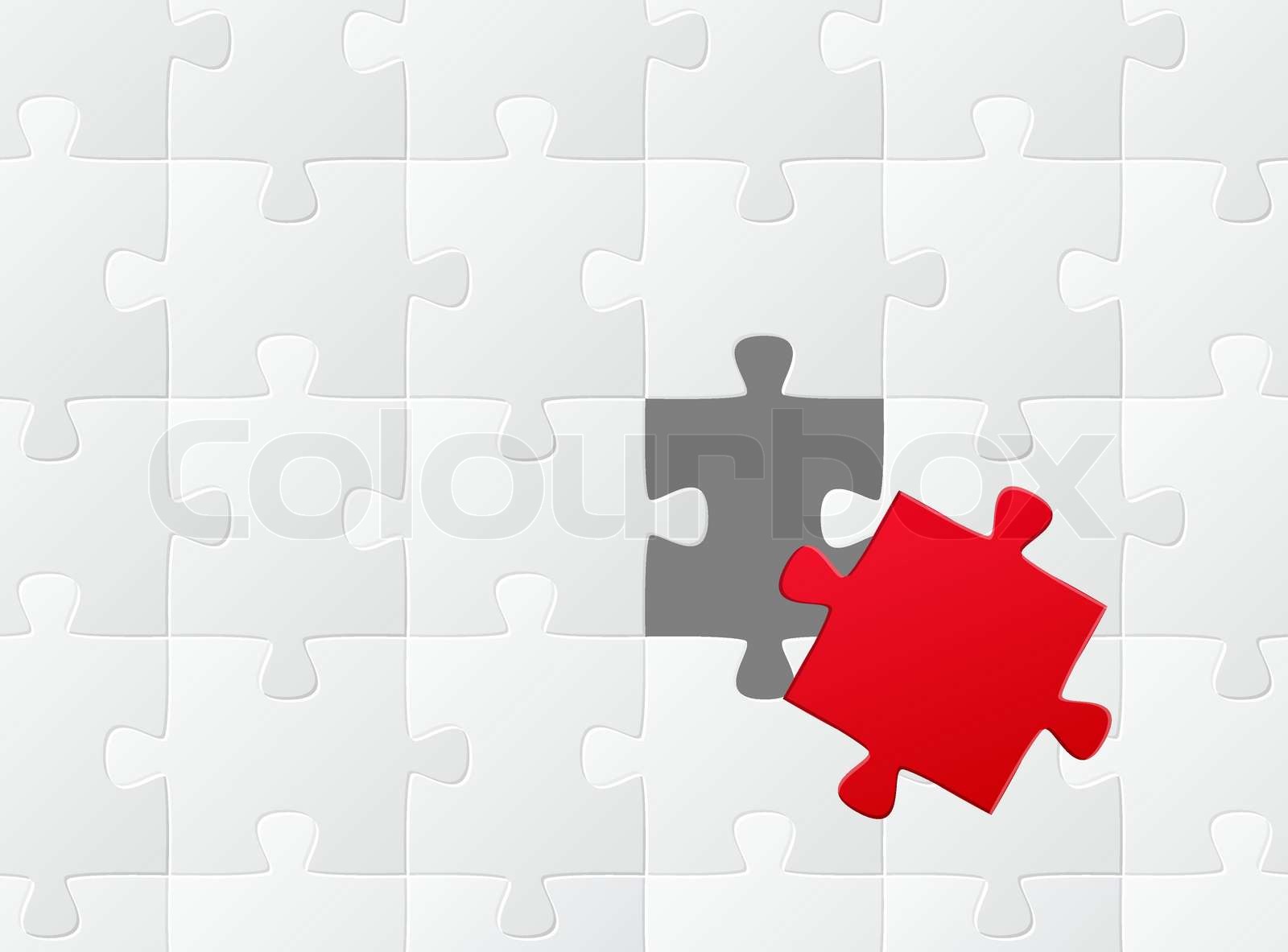 the wrong puzzle piece | Stock vector | Colourbox