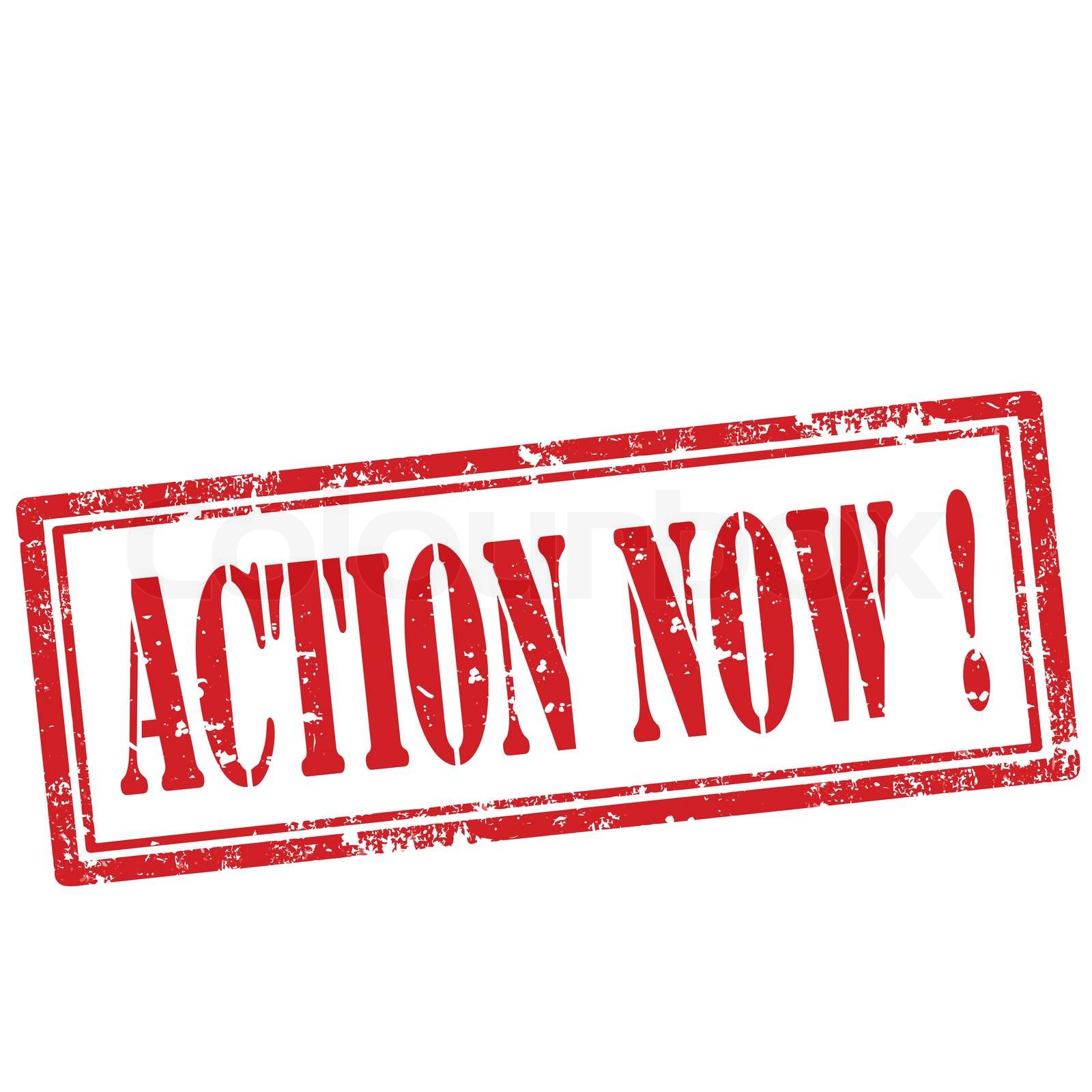 Action Now!-stamp | Stock vector | Colourbox