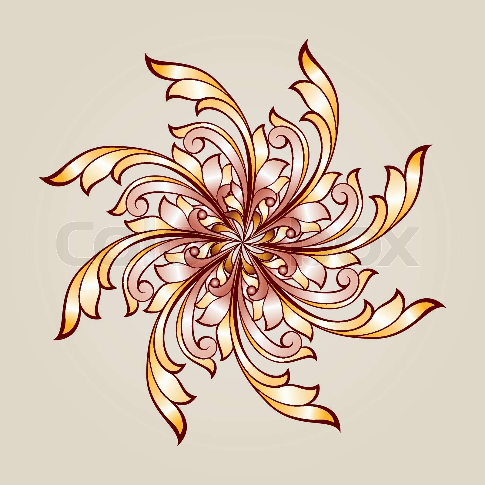 Flower pattern henna | Stock vector | Colourbox