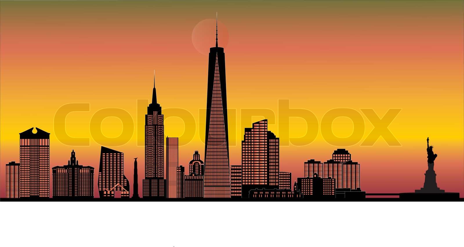 new york landmark | Stock vector | Colourbox