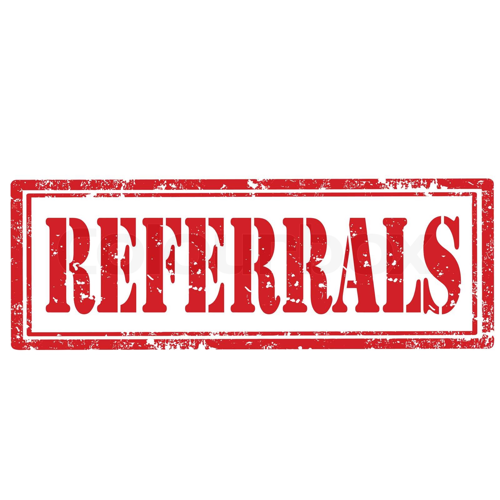 Referrals-stamp | Stock vector | Colourbox