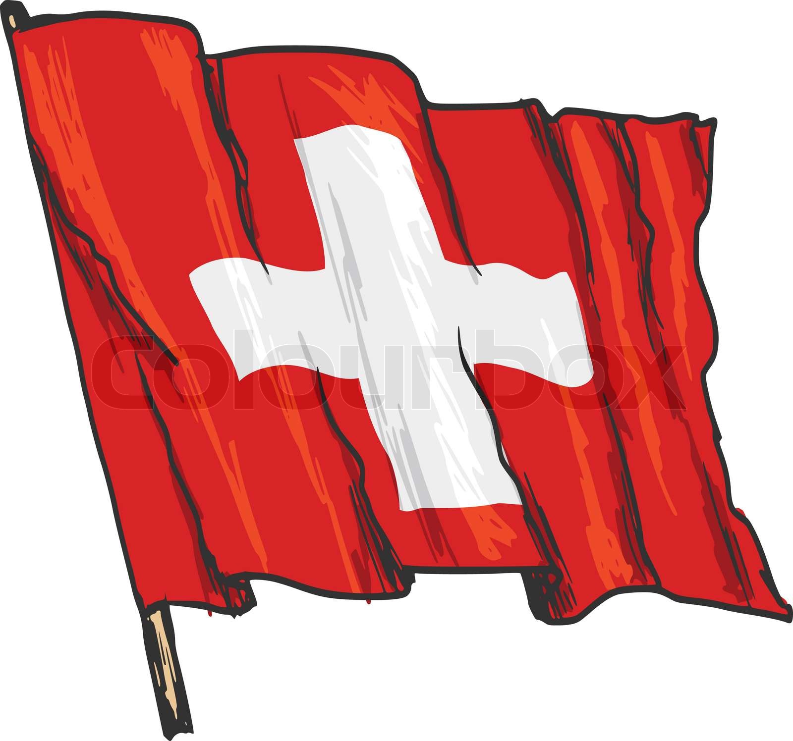 flag of Switzerland | Stock vector | Colourbox