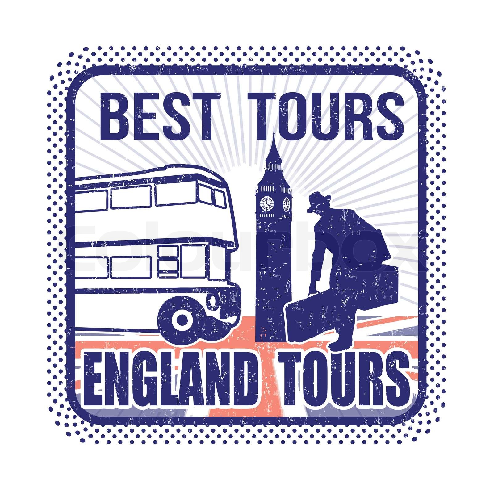 England tours stamp | Stock vector | Colourbox