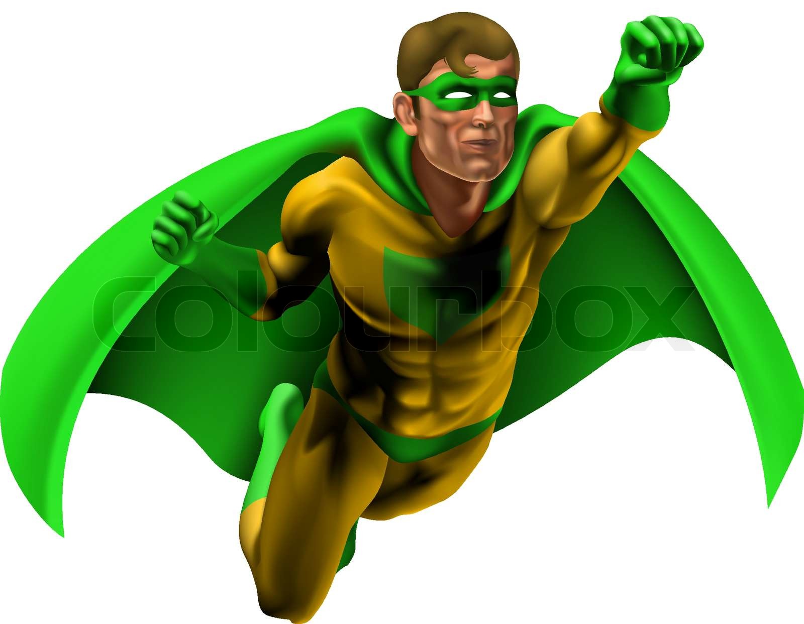 Amazing Superhero Illustration | Stock vector | Colourbox
