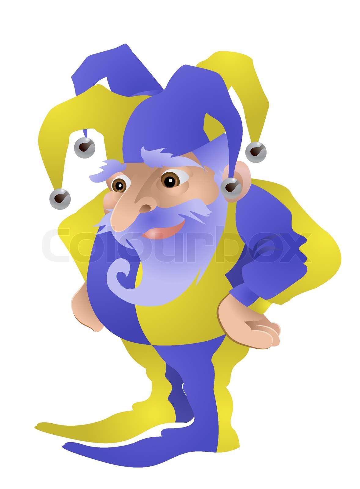 Funny Jester illustration | Stock vector | Colourbox