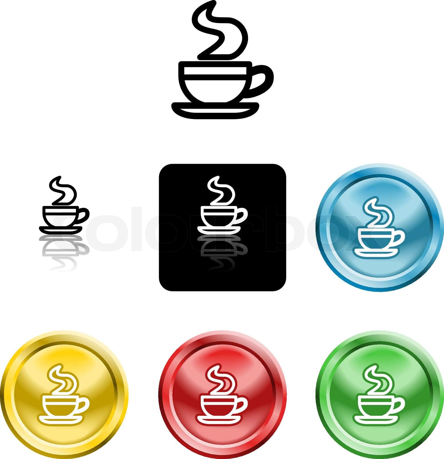 Kaffee Tasse Symbol symbol | Stock-Vektor | Colourbox