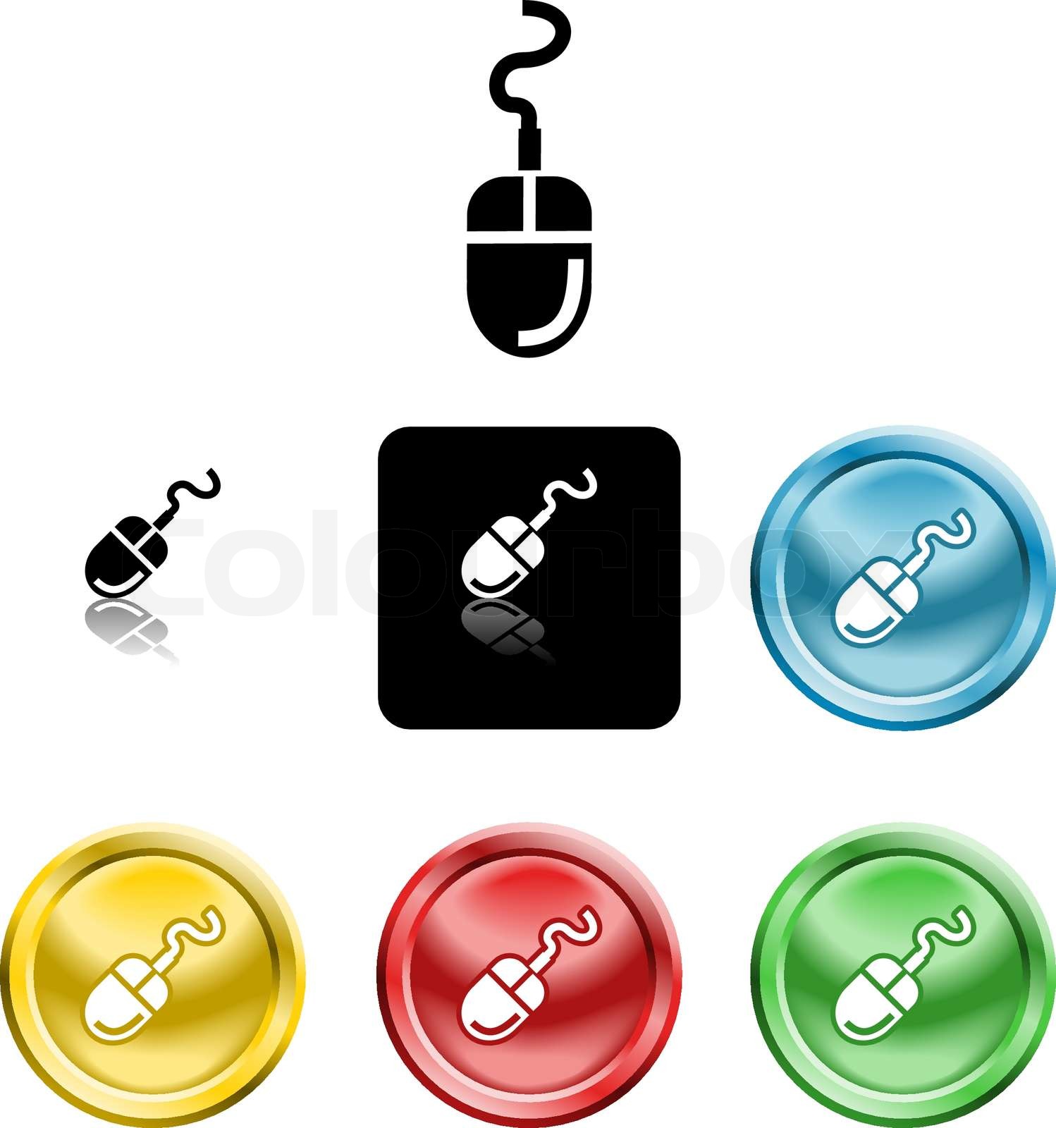 Computer Maus Symbol Symbol | Stock-Vektor | Colourbox