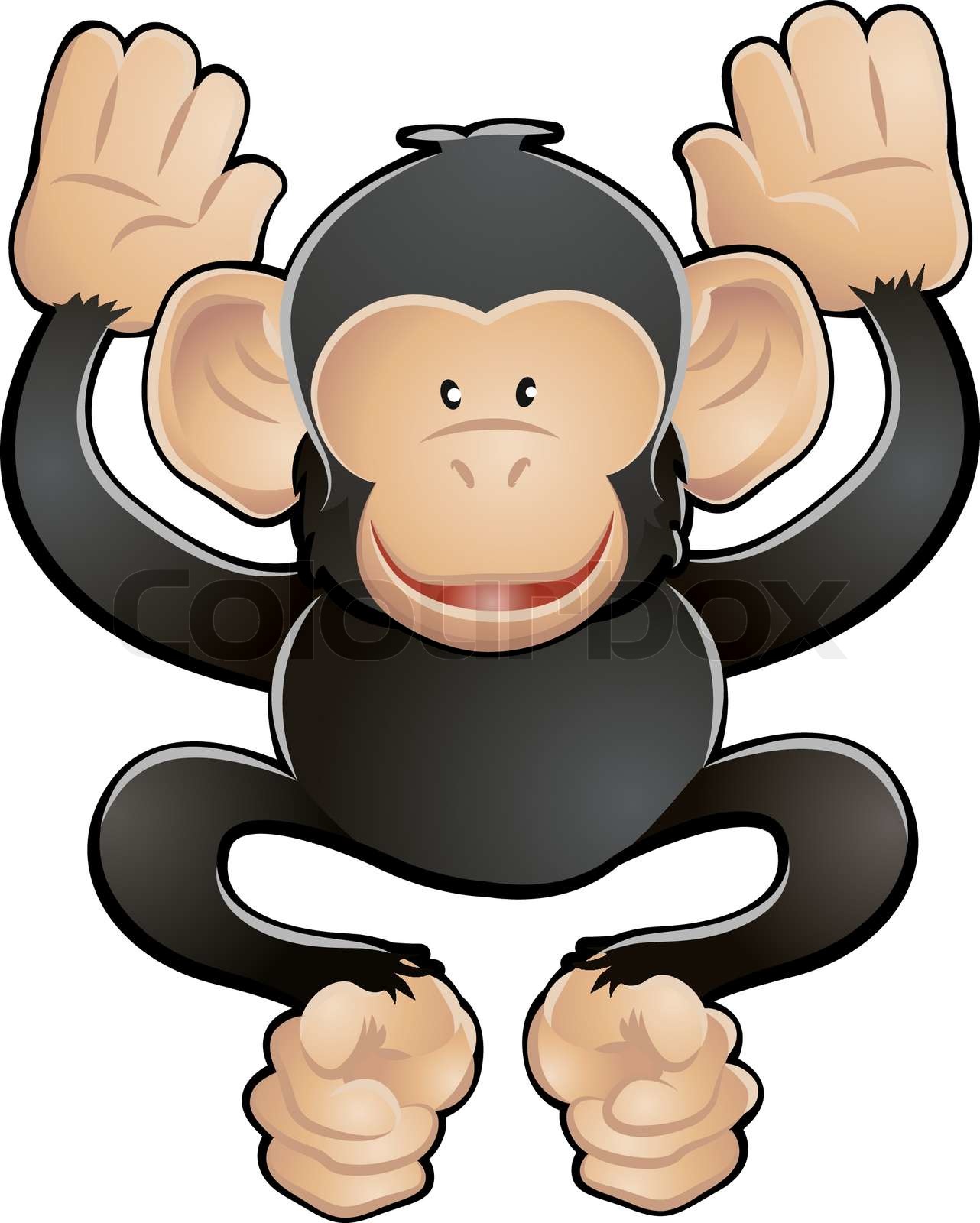 Cute Chimp Vector Illustration | Stock vector | Colourbox