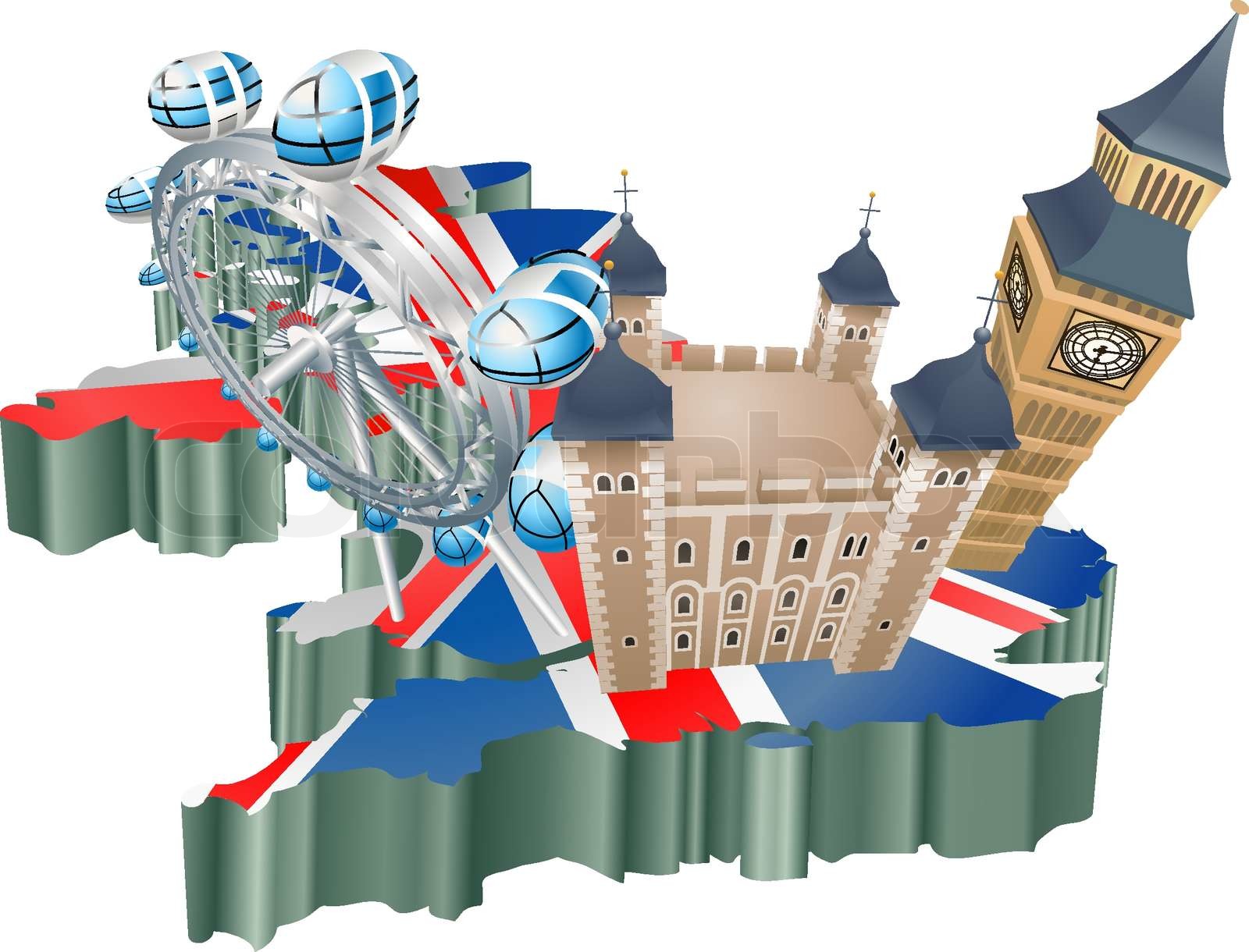 United Kingdom tourism | Stock vector | Colourbox